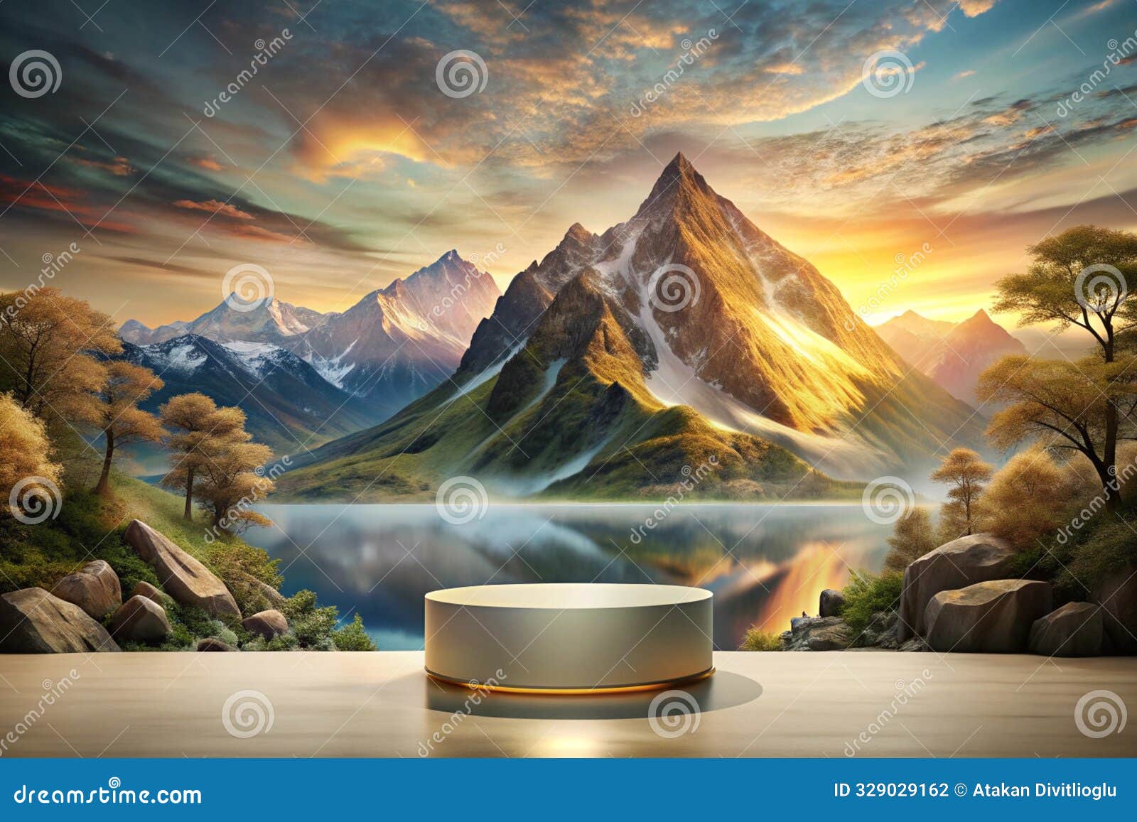 Plain Beautiful Mountain Elegant Background for Product Display ...