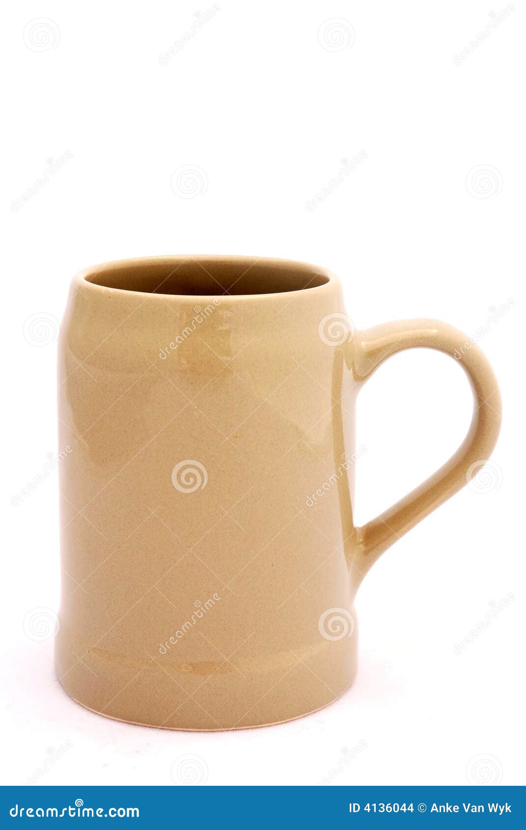 Plain beer stein stock photo. Image of beverage, ceramic - 4136044