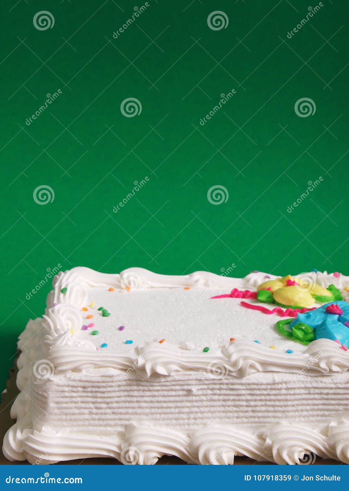 A Plain Birthday Cake Royalty-Free Stock Photography | CartoonDealer ...