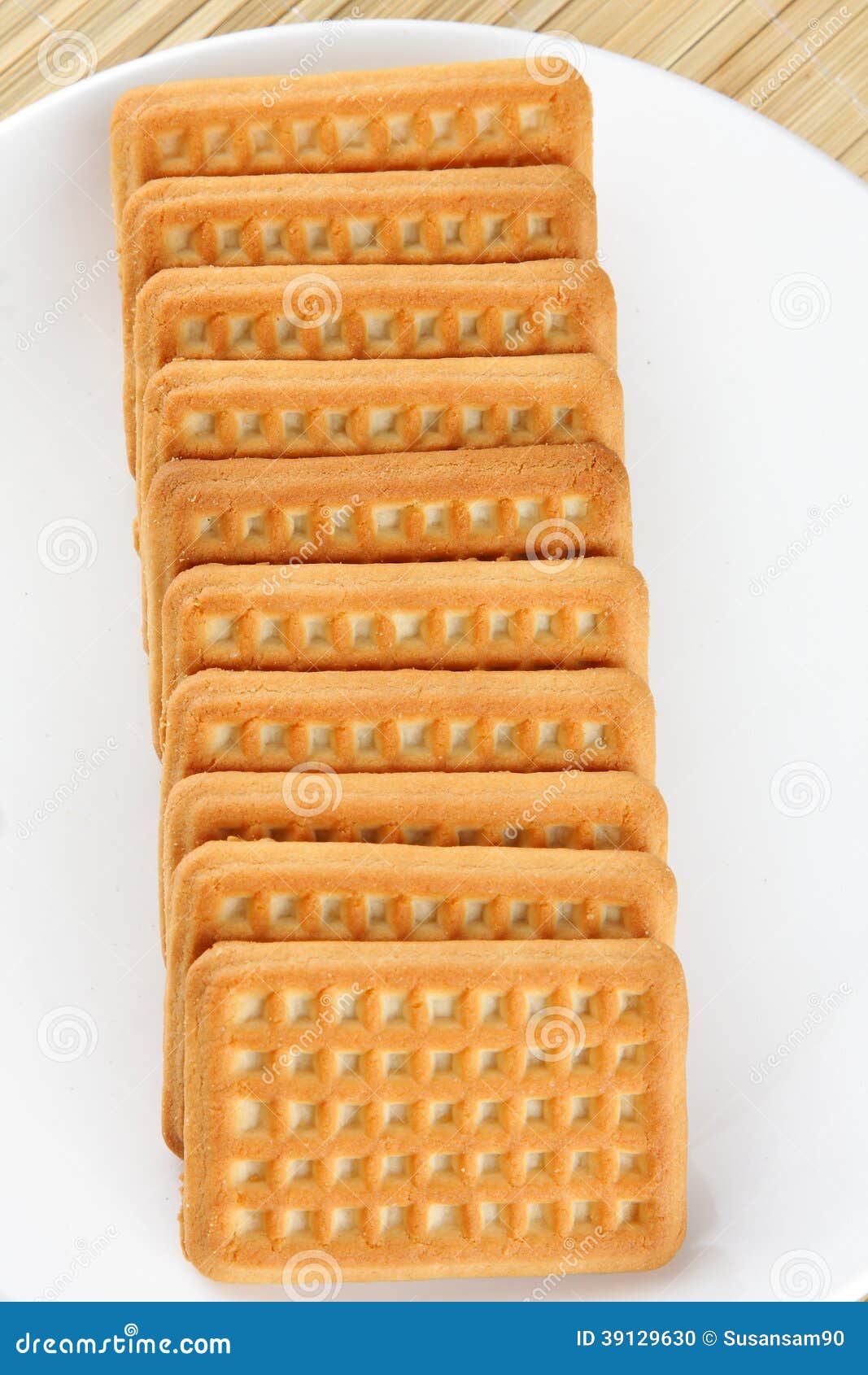 Plain biscuits stock photo. Image of delicious, circle - 39129630