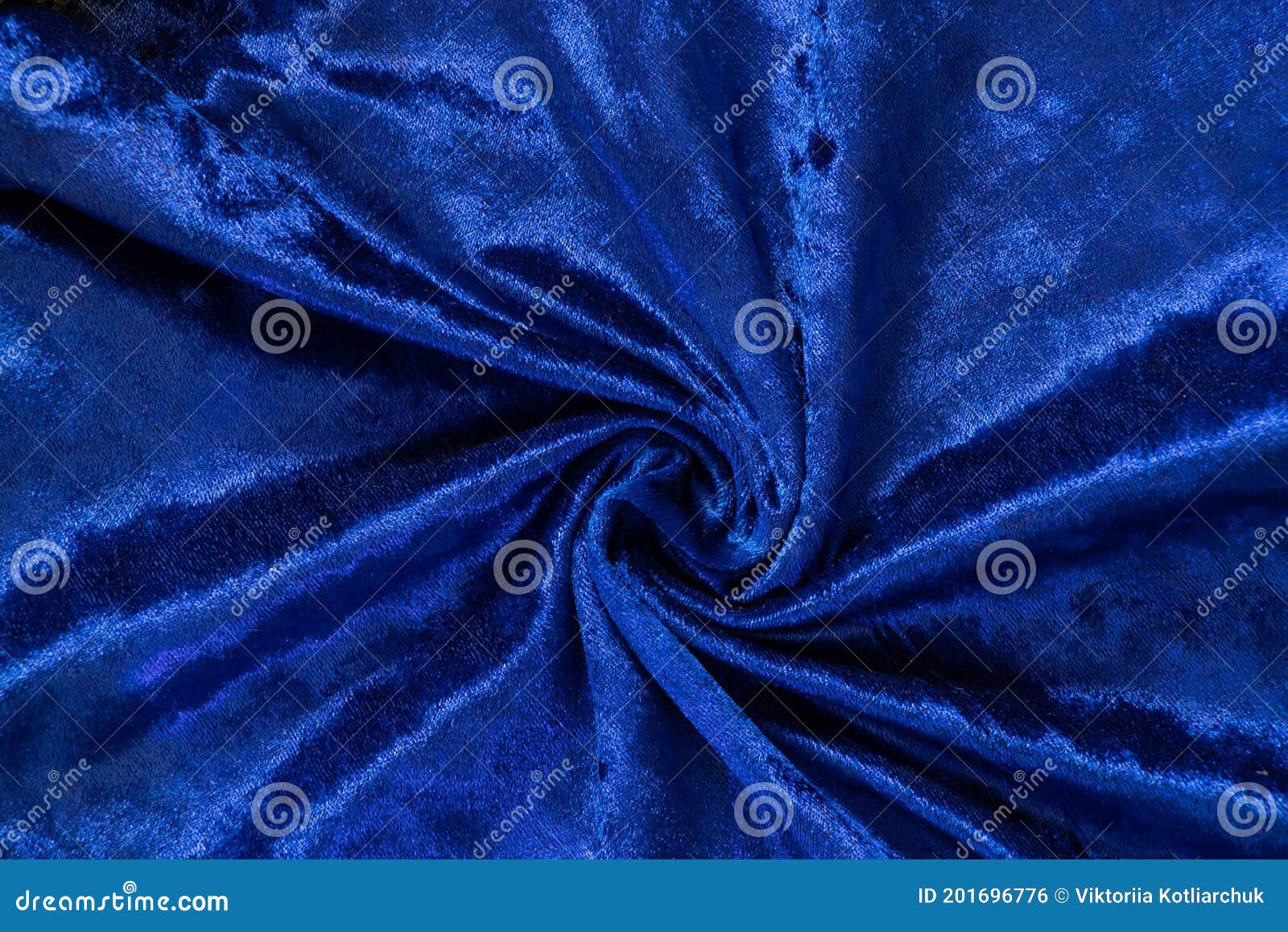 Plain Blue Wrinkled Fabric Close-up As Background, Fabric Stock Photo ...