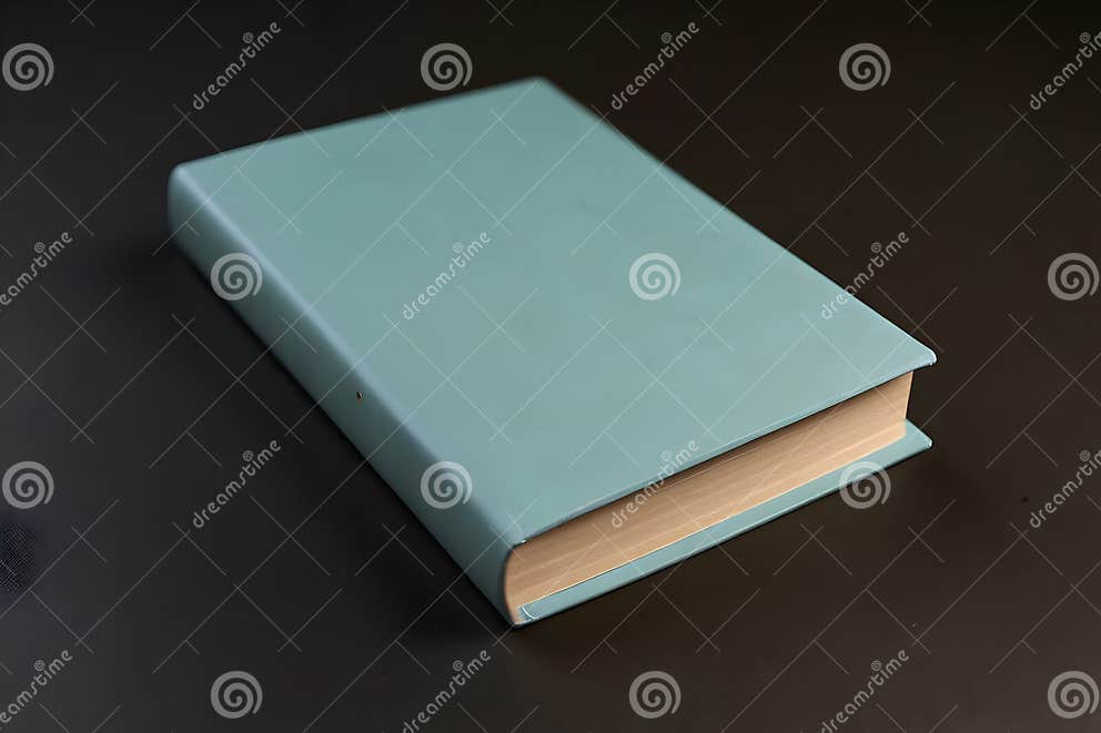 Plain Book Lying on Neutral Surface for Design Mockups Stock ...