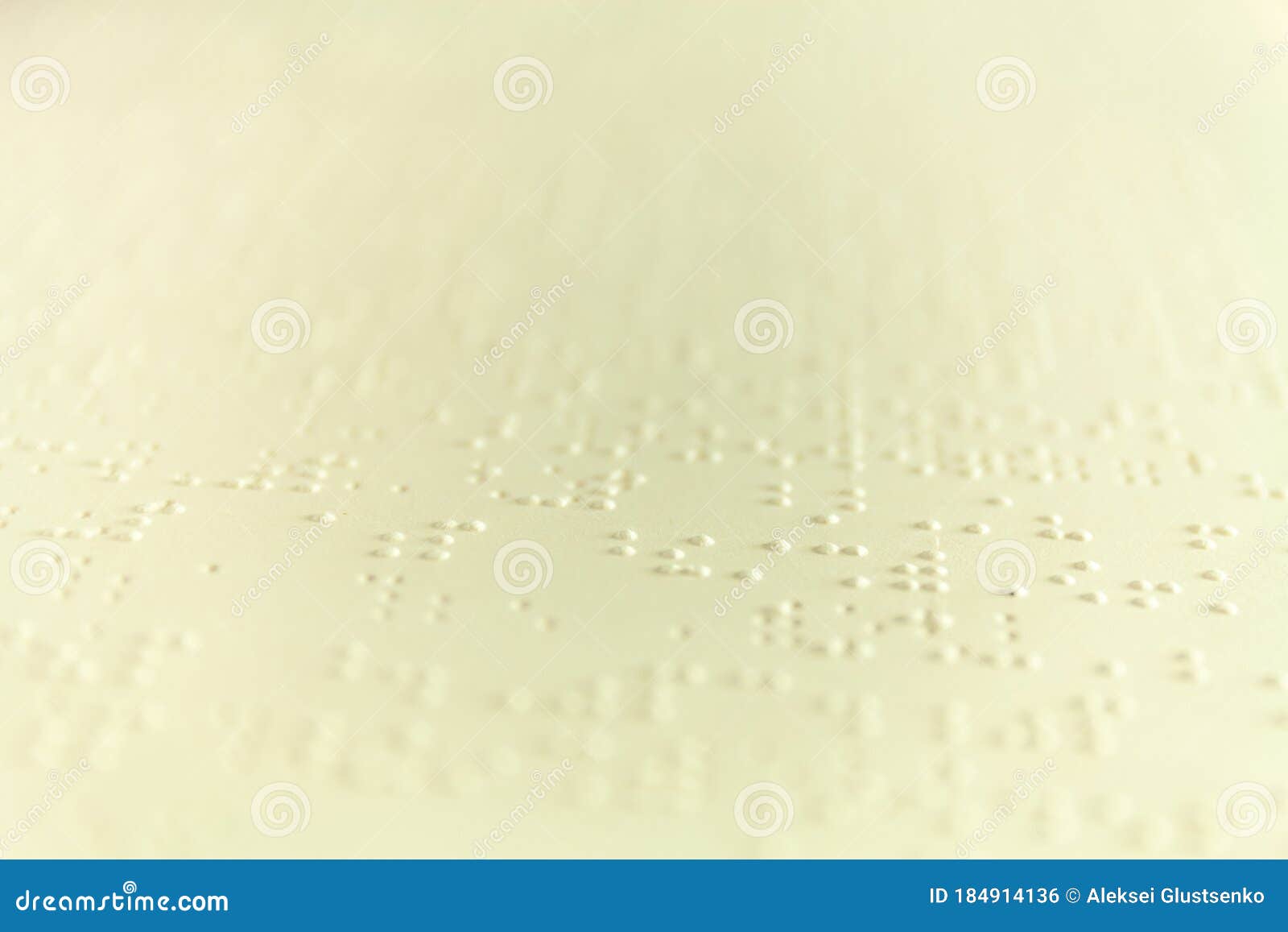 Plain Braille Page. Macro Photo. Stock Pic Stock Photo - Image of macro ...