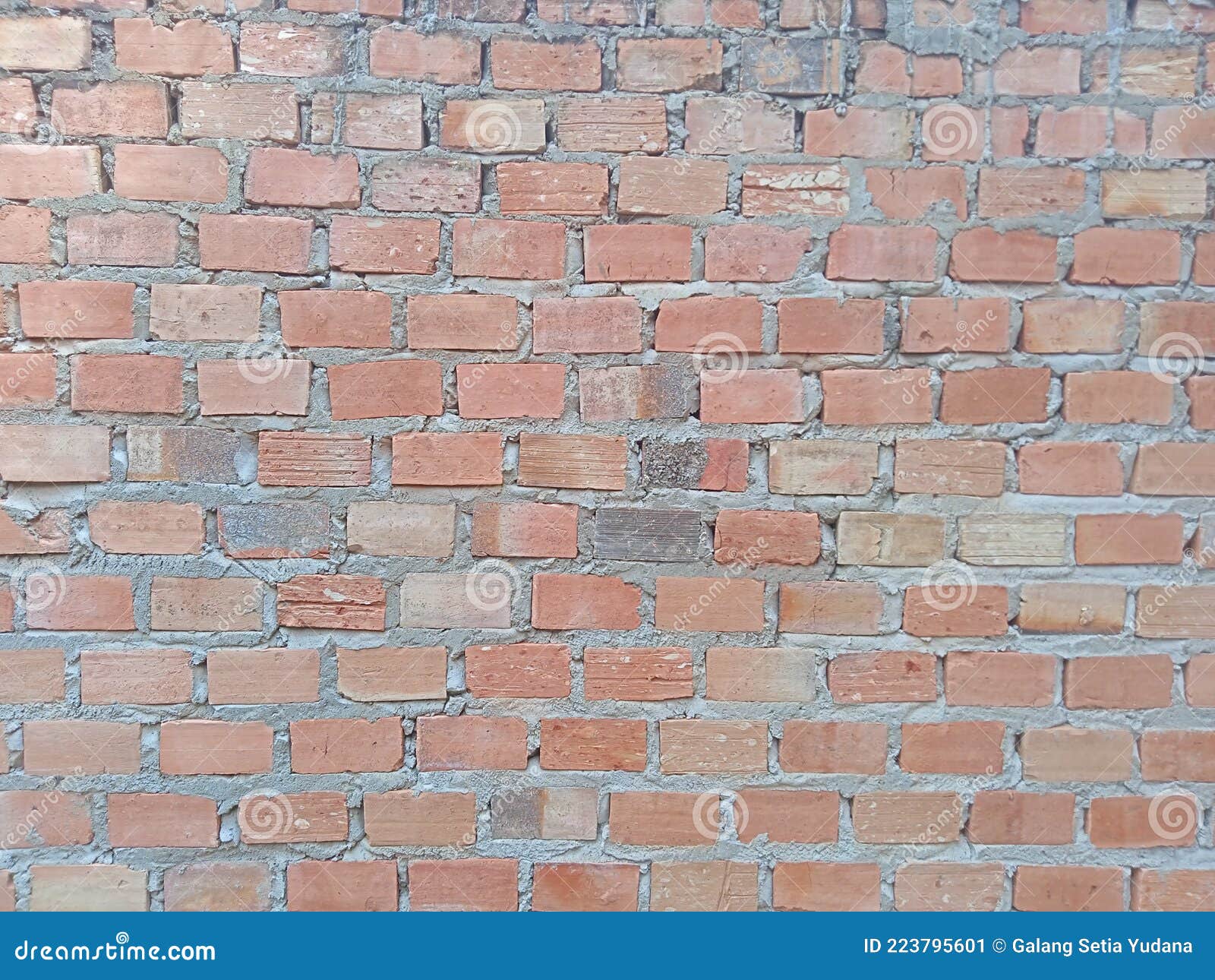 Plain of Brick Wall stock image. Image of paint, brick - 223795601