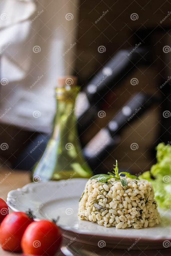 Plain bulgur rice. stock photo. Image of indian, healthy - 75351428
