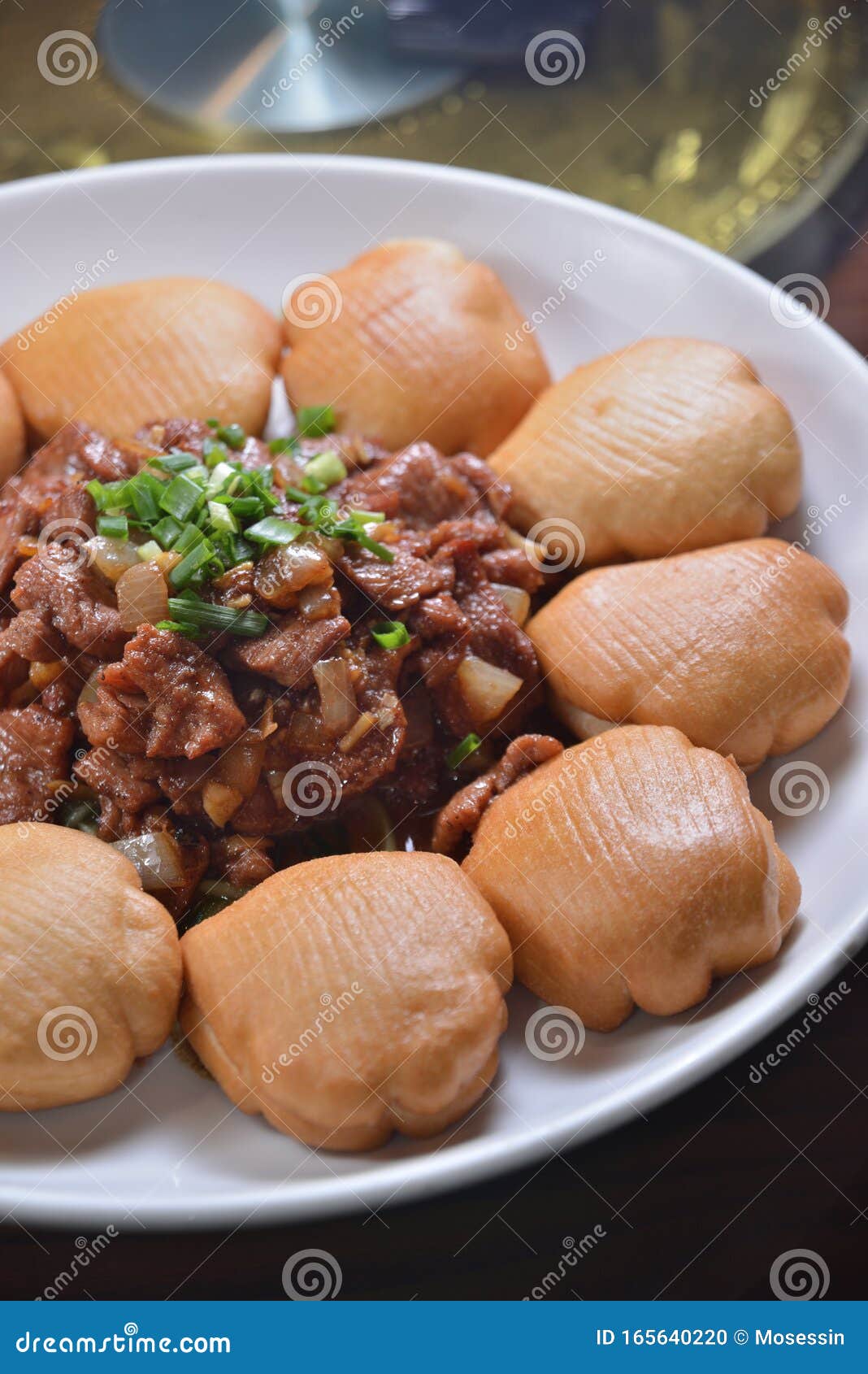 Plain bun Beef stock photo. Image of plain, bread, pork - 165640220