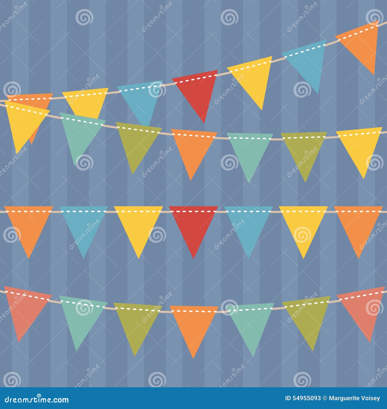 Plain Bunting stock vector. Illustration of border, design - 54955093