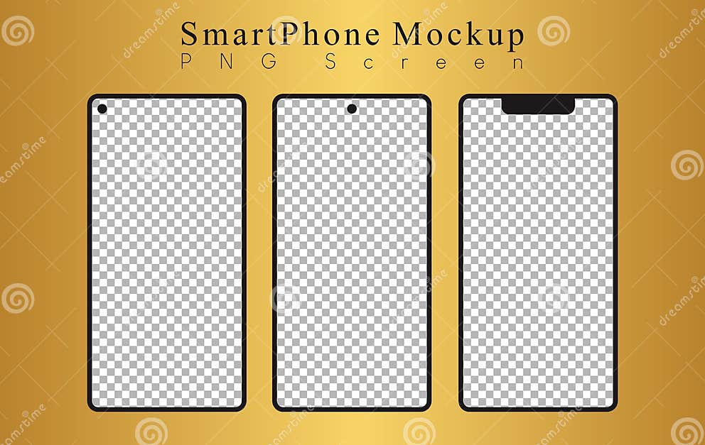 Plain Cell Phone Templates with Different Shapes Stock Vector ...