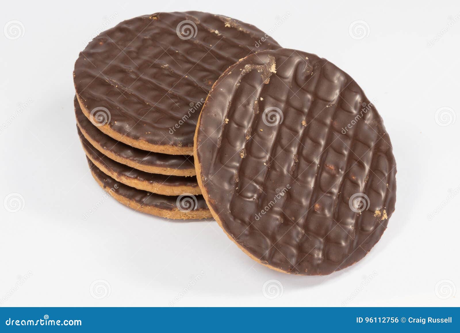 Plain Chocolate Digestives stock photo. Image of steps - 96112756