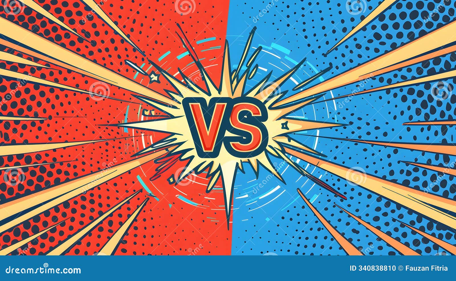 Plain Comic Book Versus Template in Pop Art Style. this is AI ...