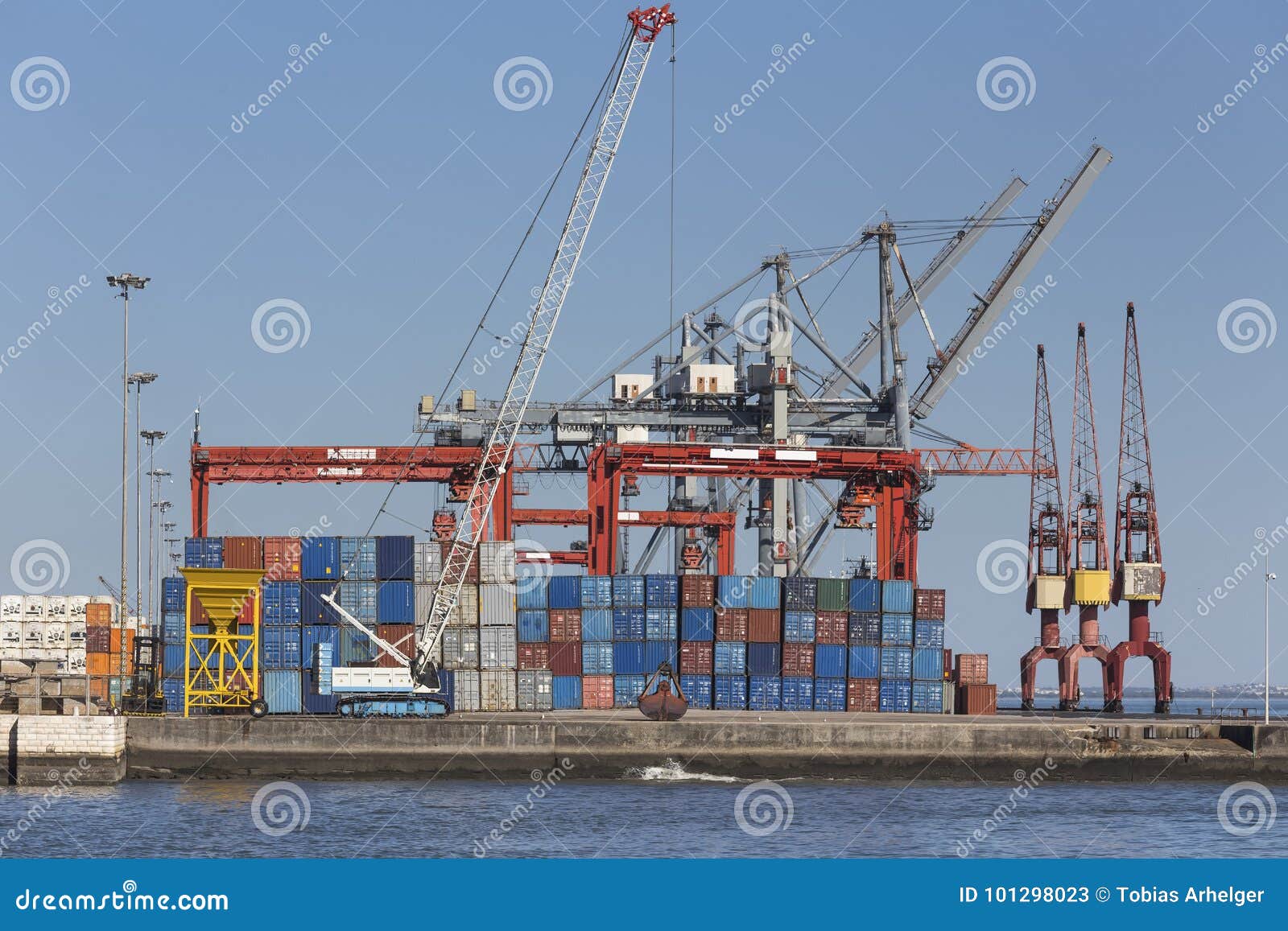 Plain container port editorial stock photo. Image of shipping - 101298023
