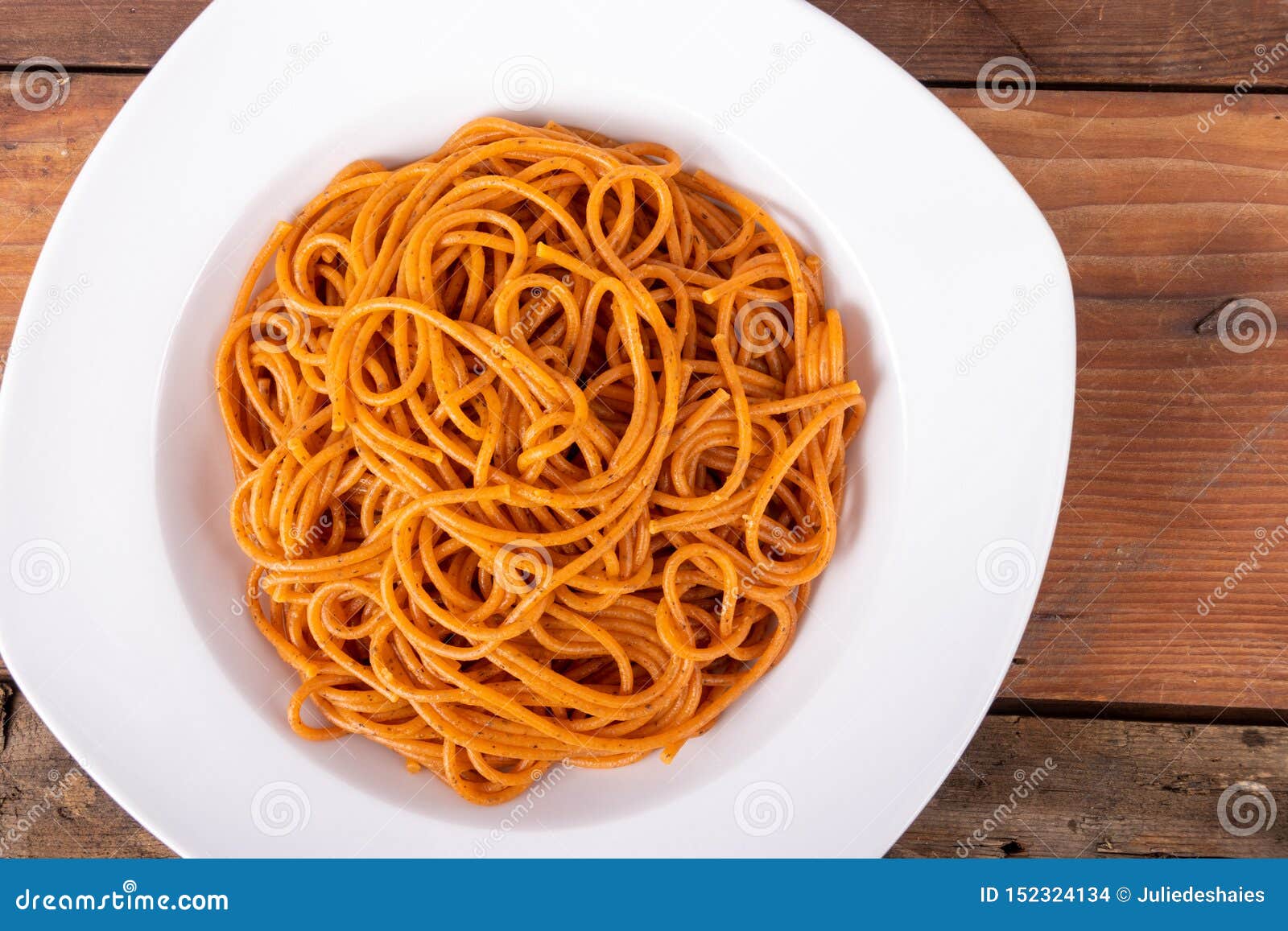 Plain Cooked Spaghetti Pasta No Topping Stock Photo - Image of high ...