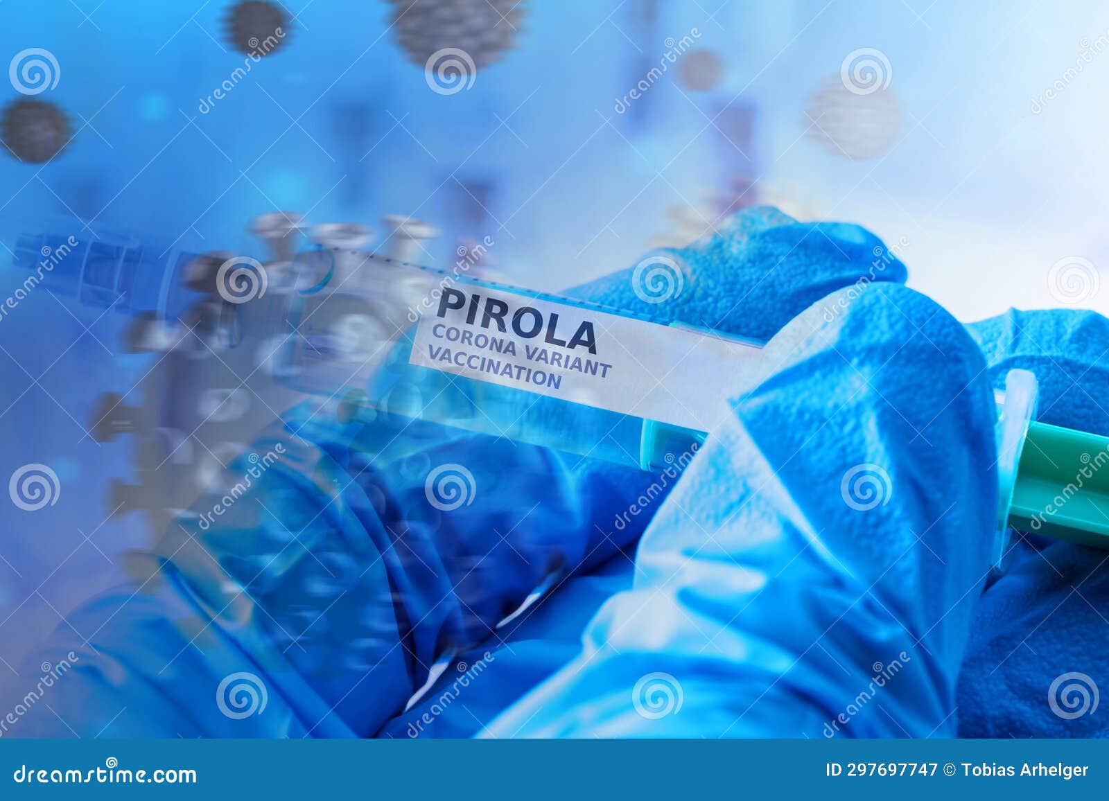 Plain Corona Versus Virus Variant Pirola Vaccination Stock Image ...