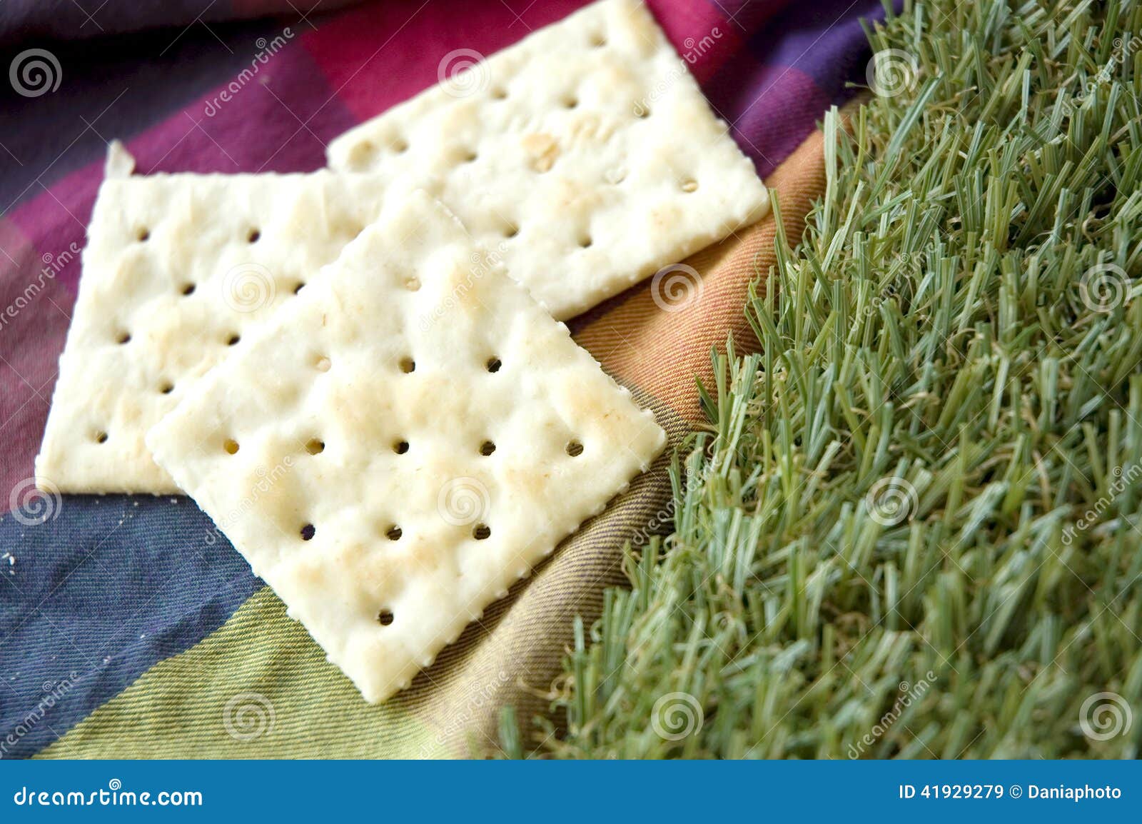 Plain Crackers on Color Background Stock Image - Image of concept ...