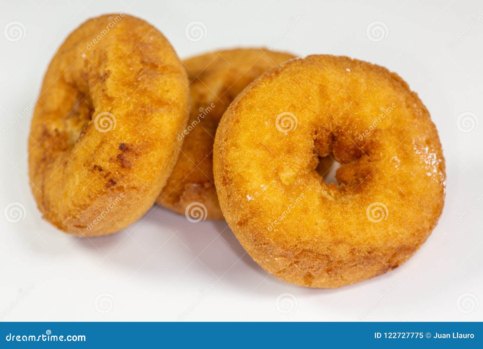 Plain Donuts and a Table Waiting To Be Eaten Stock Image - Image of ...