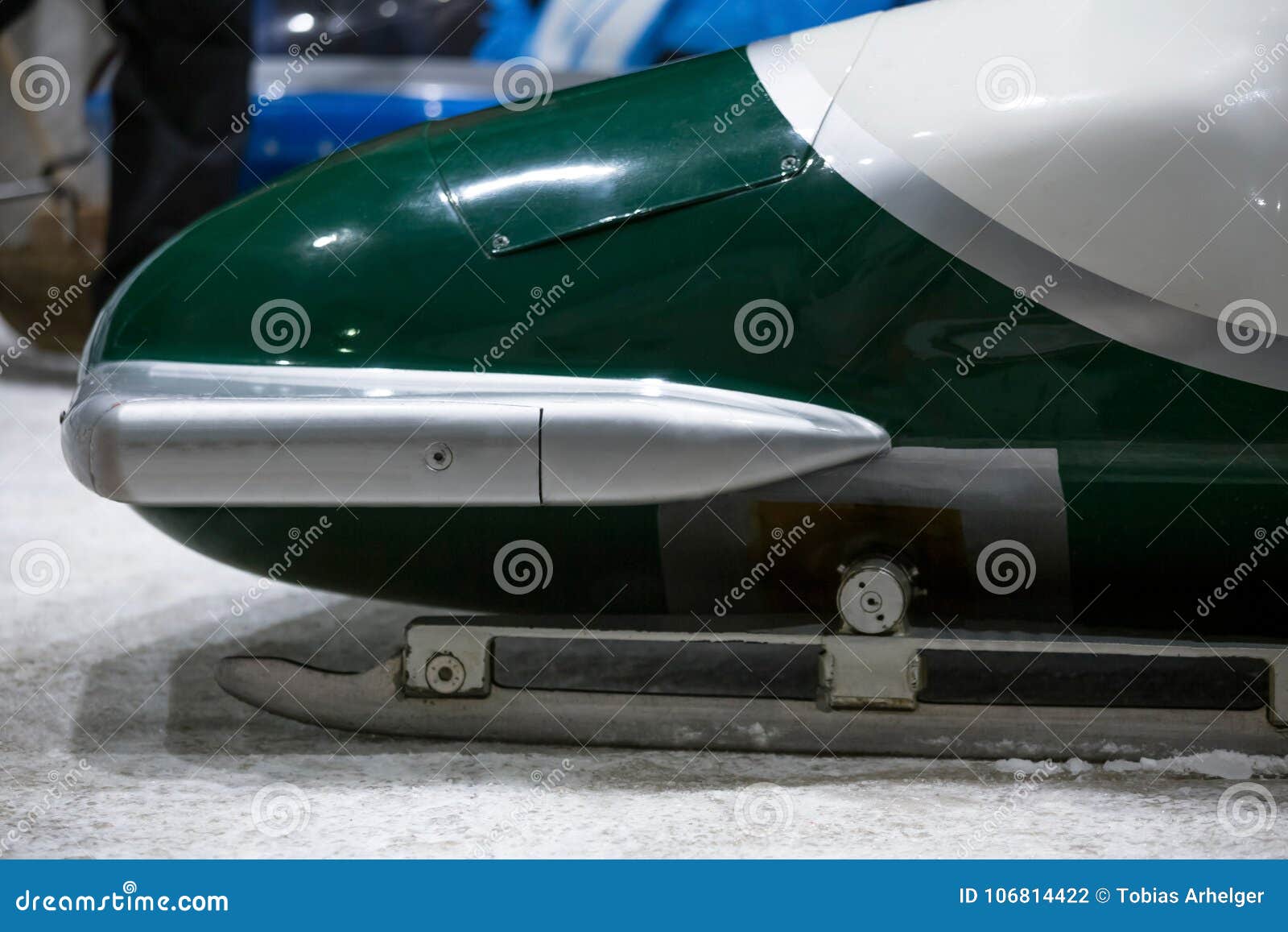 Plain Empty Bob Sled in an Ice Channel Stock Photo - Image of speeding ...