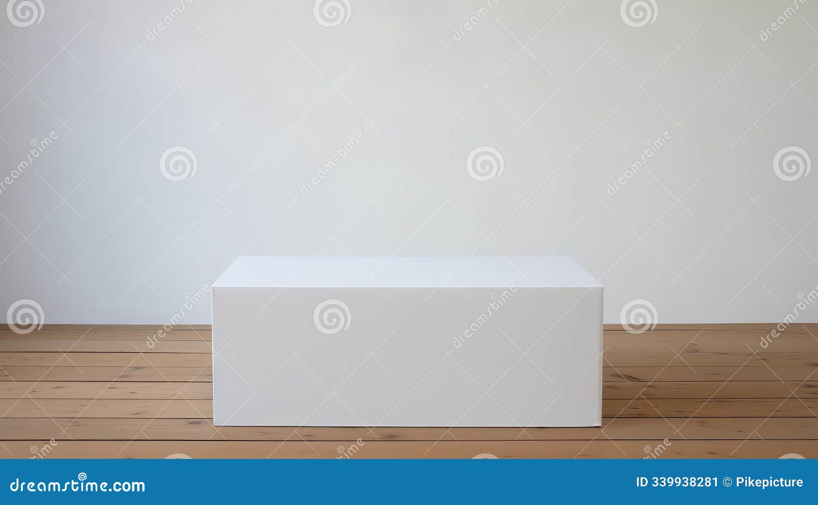 Plain empty white box stock illustration. Illustration of stark - 339938281