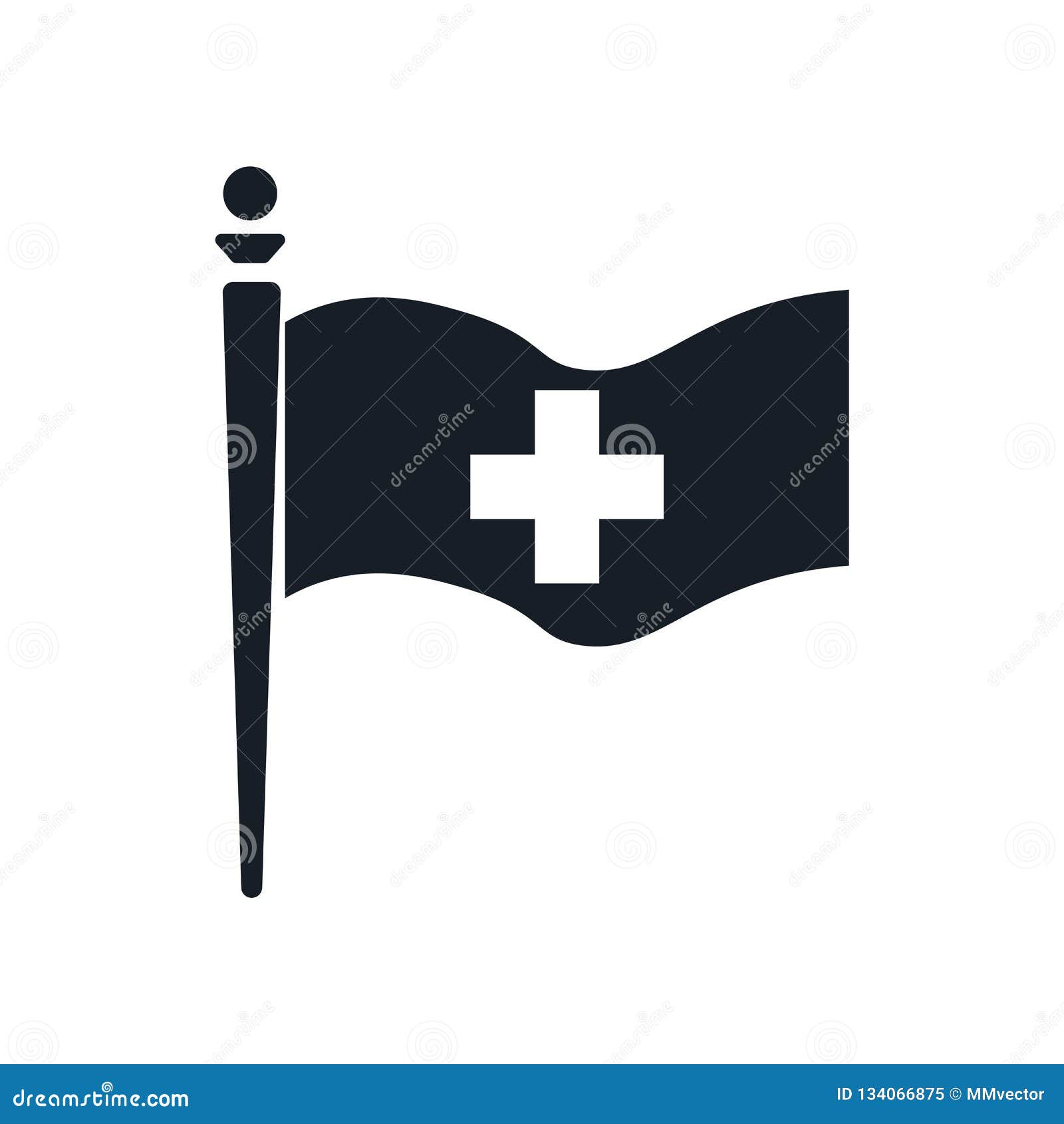 Plain Flag Icon Vector Sign and Symbol Isolated on White Background ...