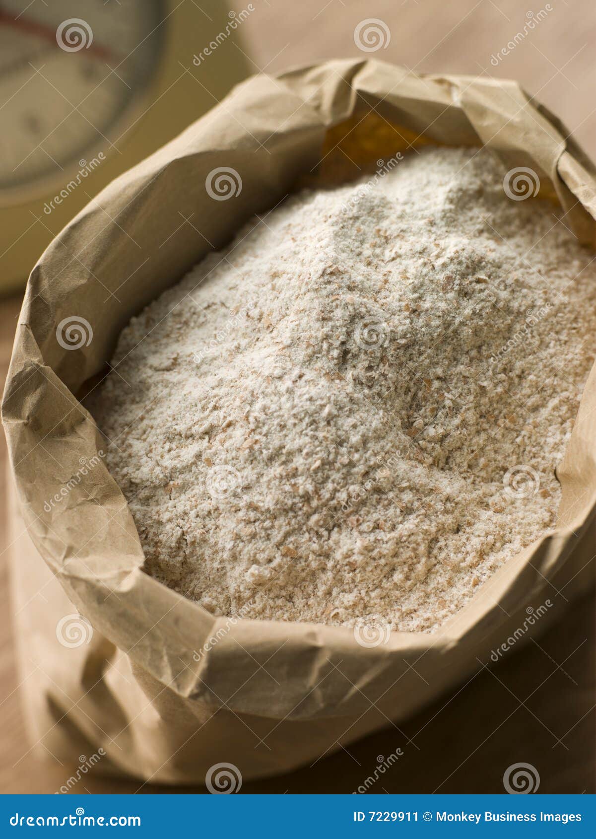 Plain Flour in Paper Bag stock image. Image of group, color - 7229911