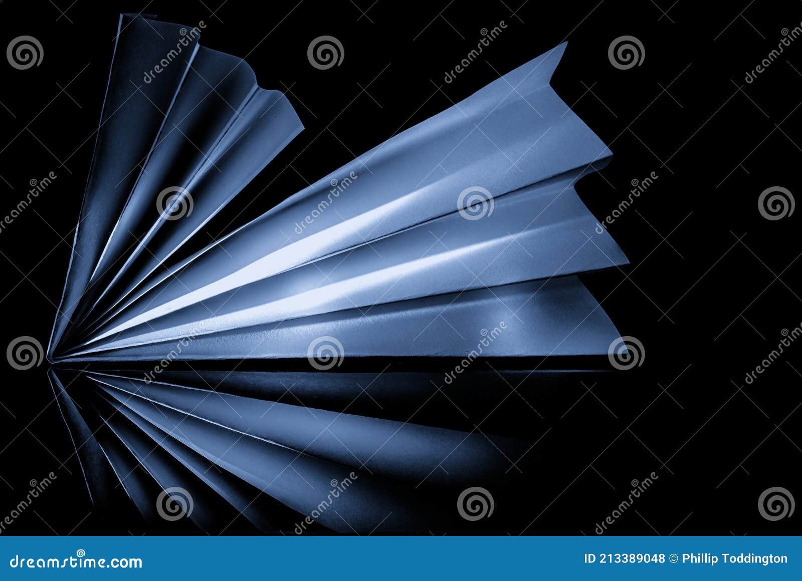 Plain Folded White Paper on Perspex Stock Photo - Image of folded ...
