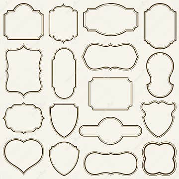 Plain Frames stock vector. Illustration of border, badge - 59856112