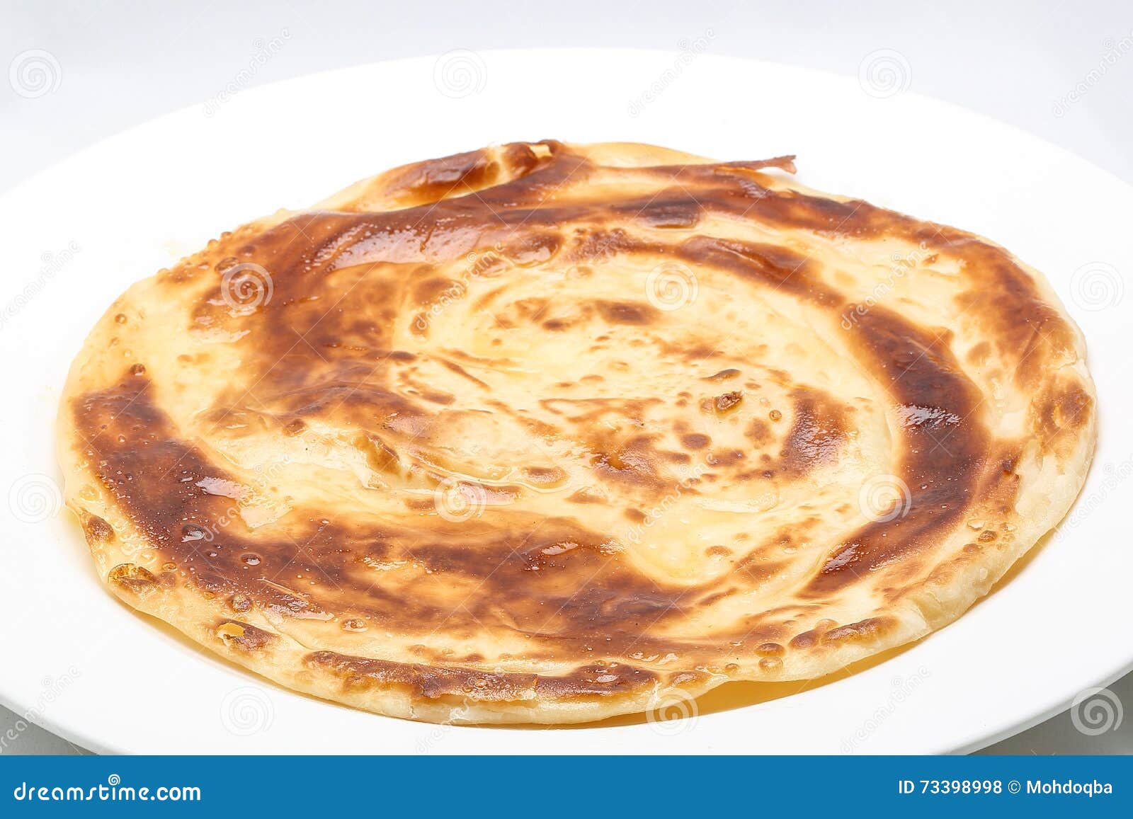Plain Ghee Fried Paratha stock photo. Image of dish, naan - 73398998