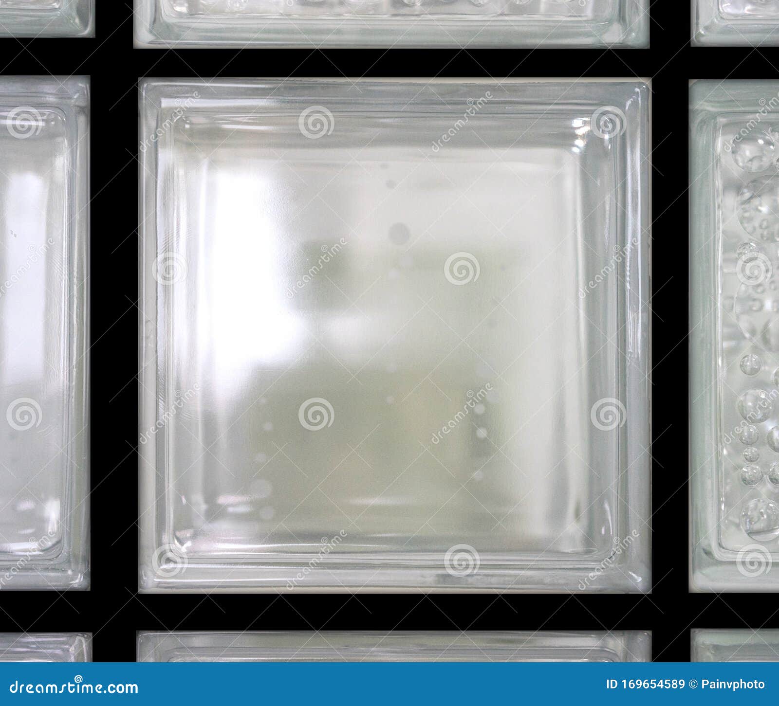 Plain Glass Block Wall Panel Background Stock Image - Image of decorate ...