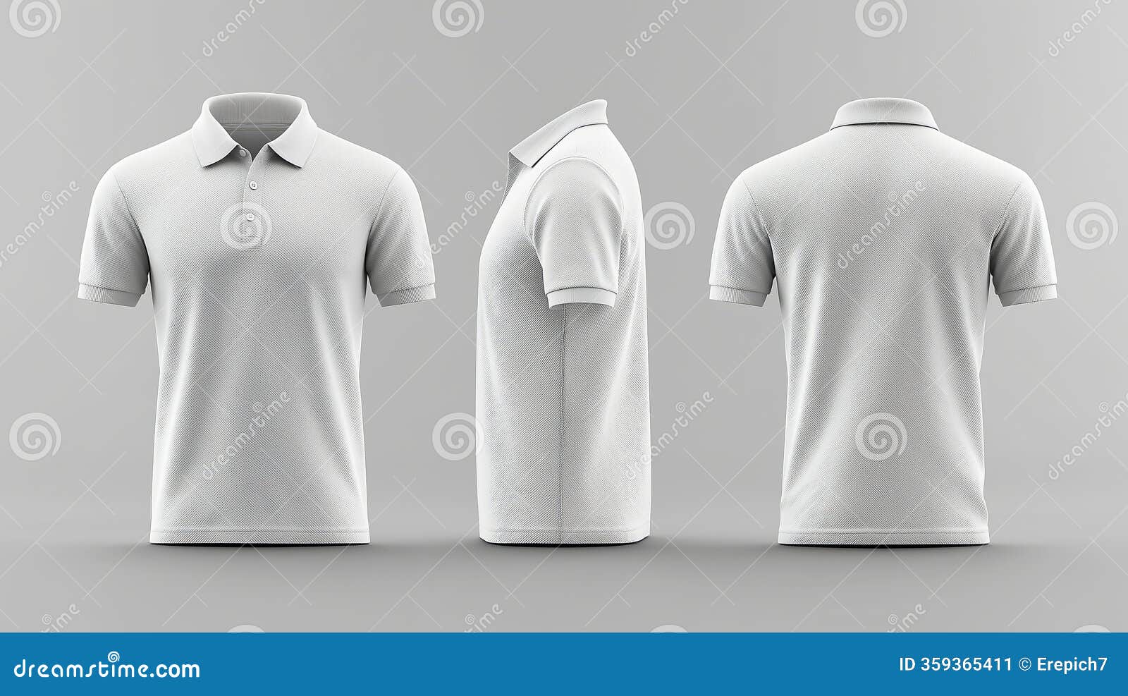Modern Plain Gray Polo Shirt Mockup Presented on a Neutral Background ...