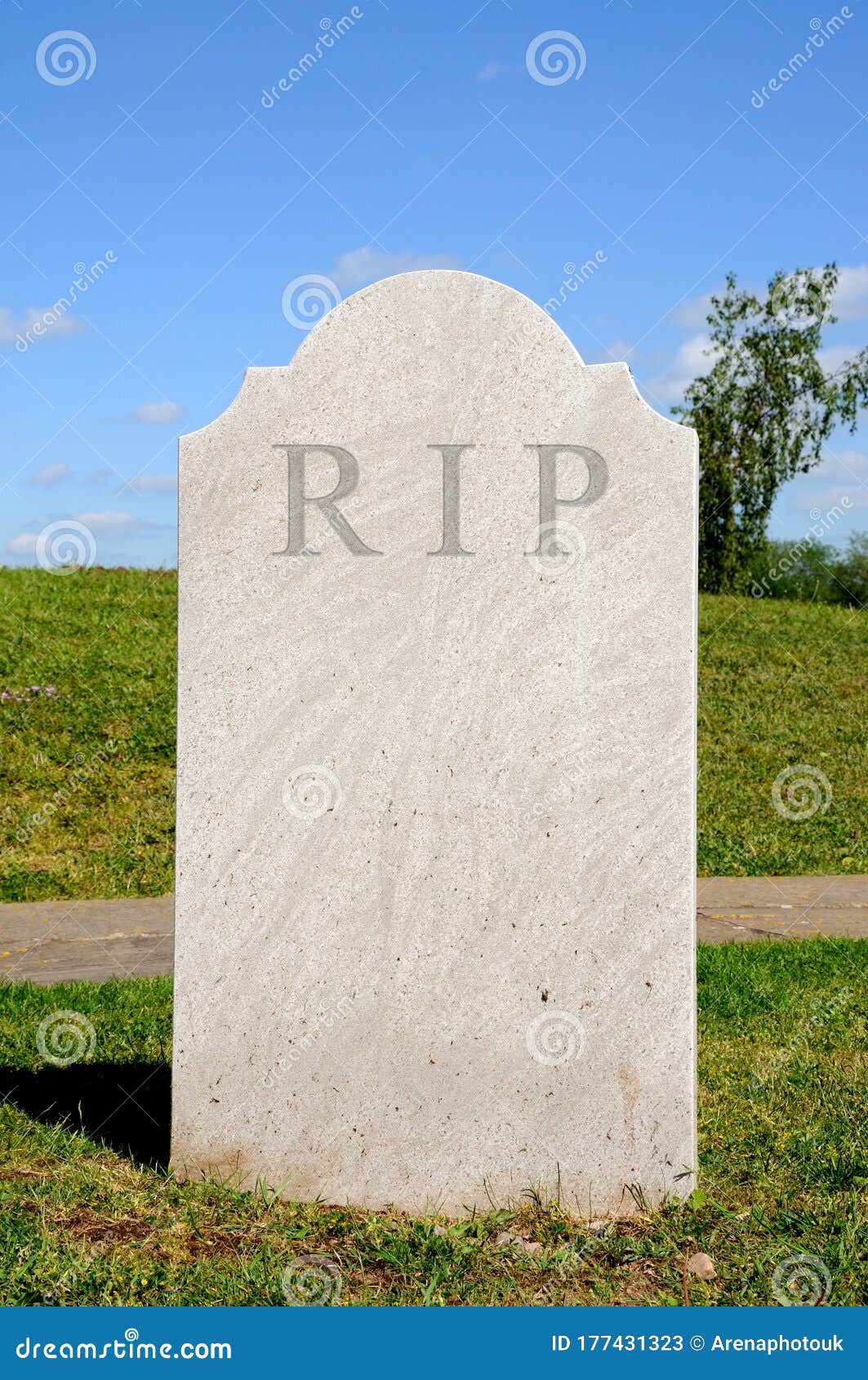 Gravestone With The Letters Rip Royalty-Free Stock Photo ...