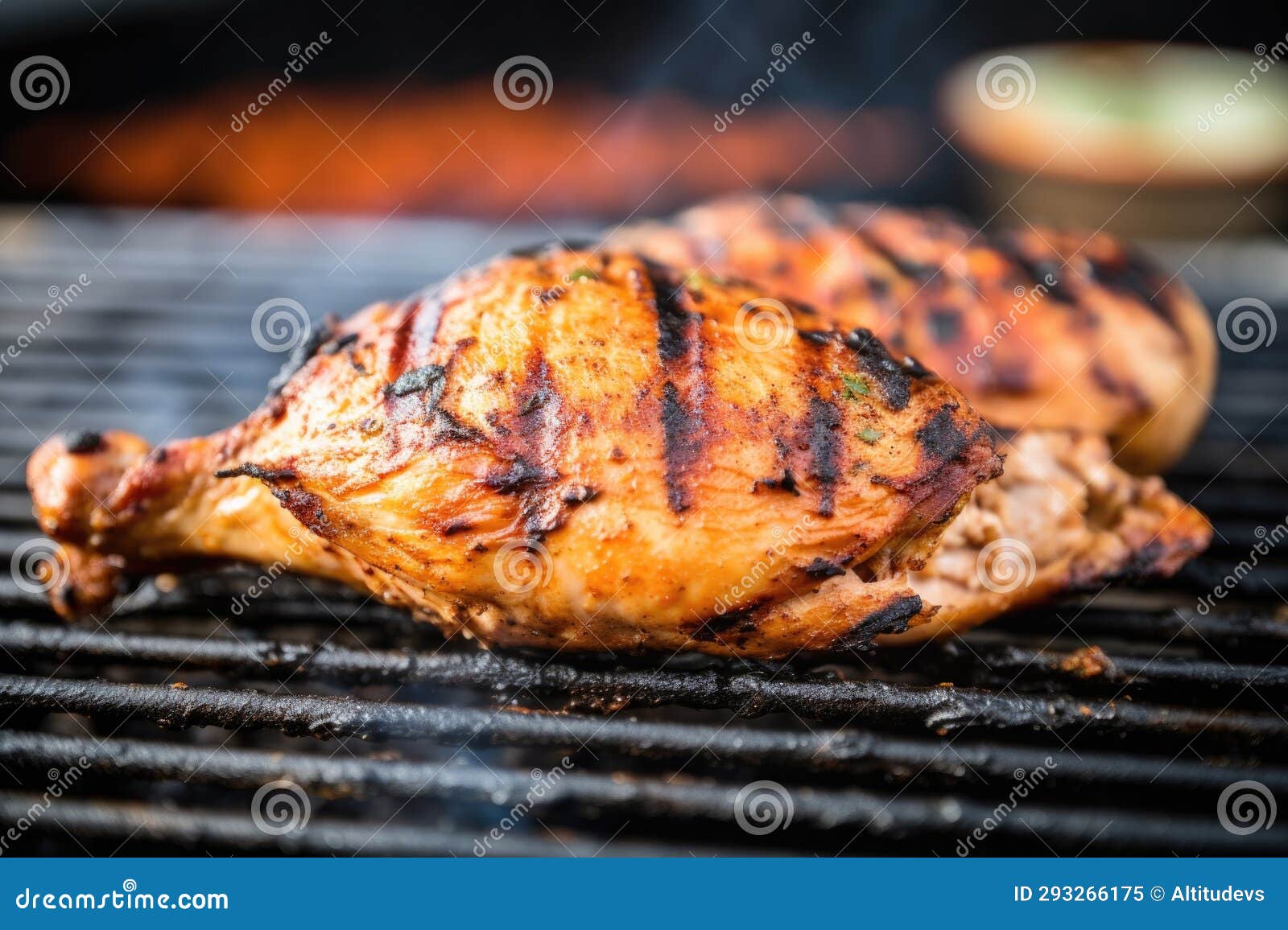 Plain Grilled Chicken with Visible Grill Marks Stock Illustration ...