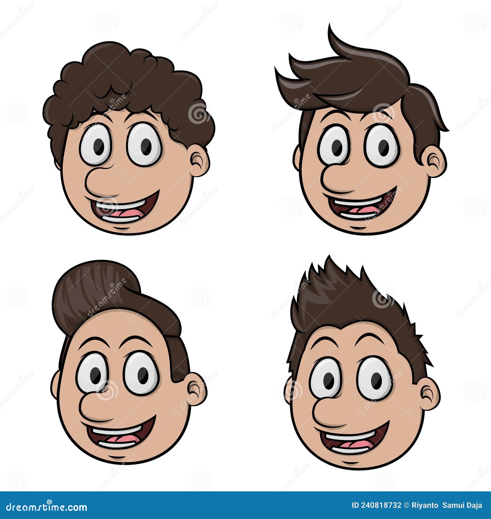 Plain Head Color Illustration Design Stock Vector - Illustration of ...