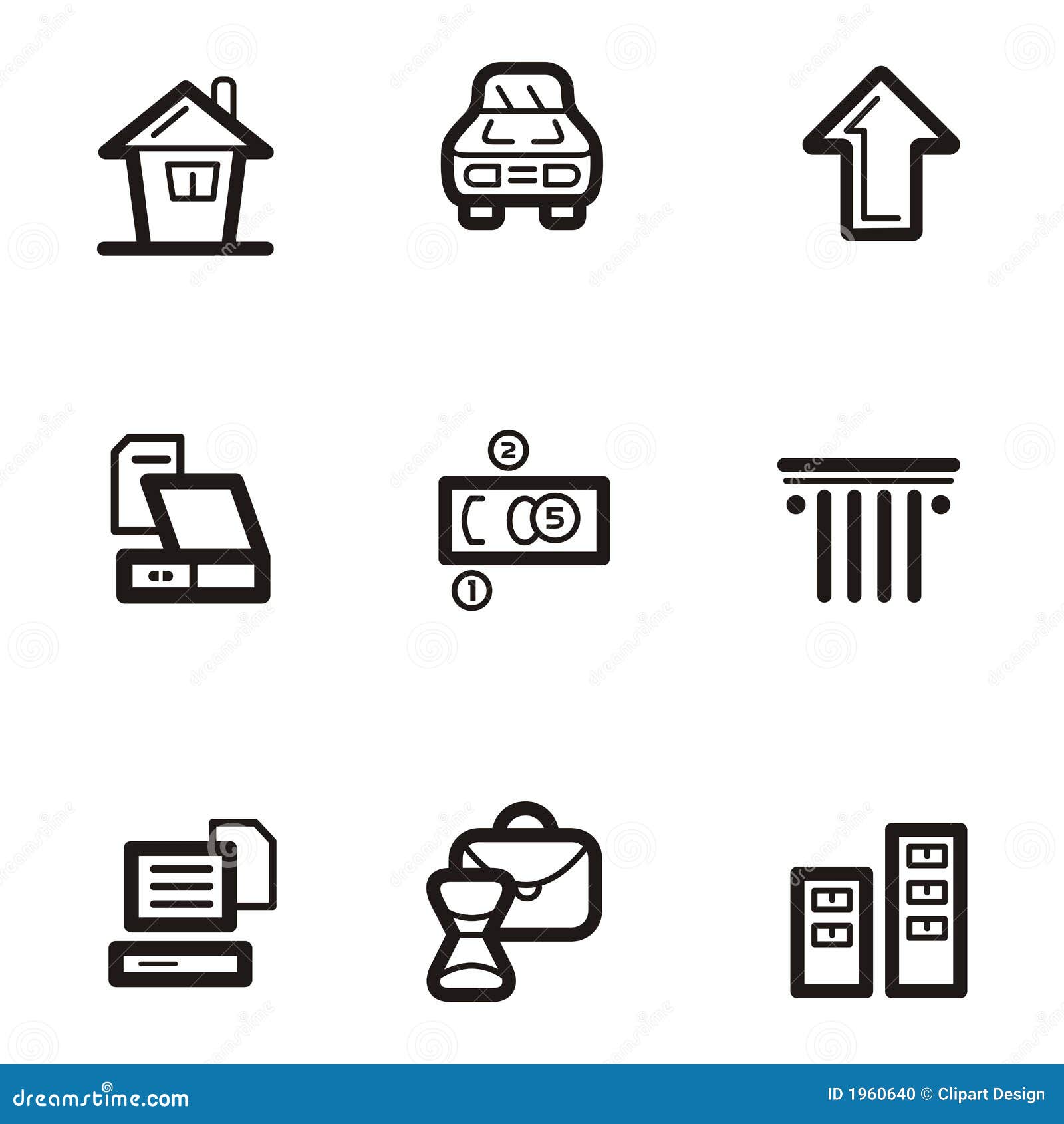 Plain Icon Series - Business Stock Vector - Illustration of arrow ...