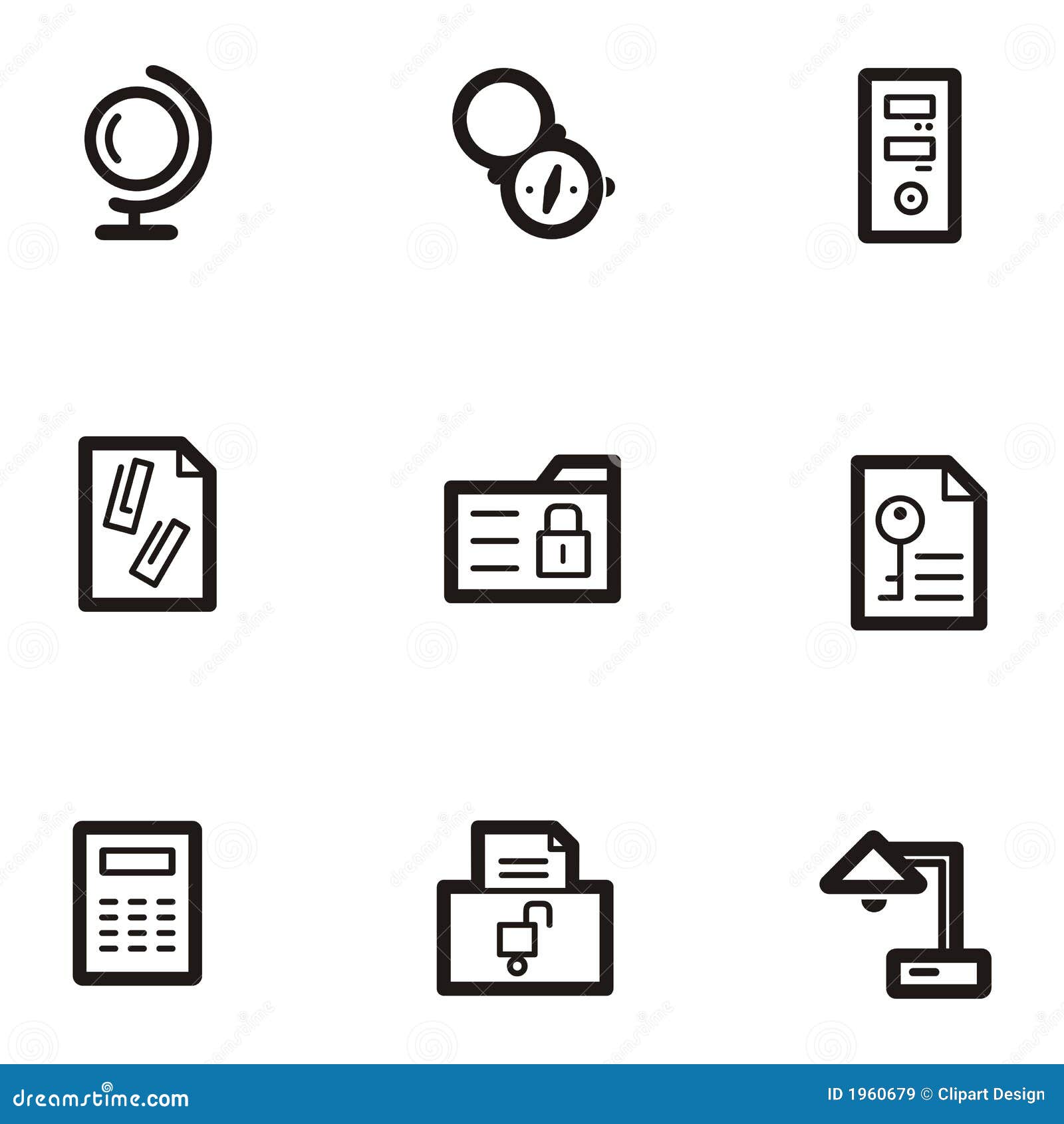 Plain Icon Series - Business Stock Vector - Illustration of calculator ...