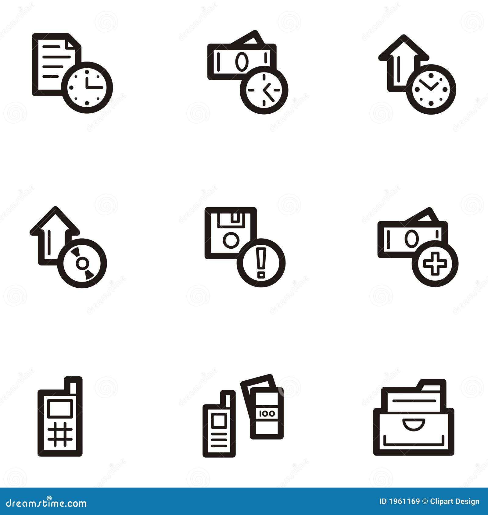 Plain Icon Series - Business Stock Vector - Illustration of money ...