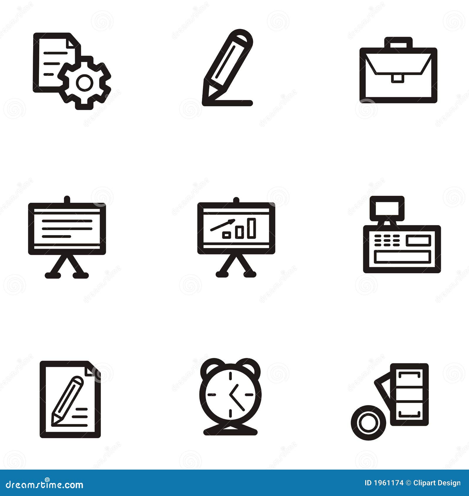 Plain Icon Series - Business Stock Vector - Illustration of board ...