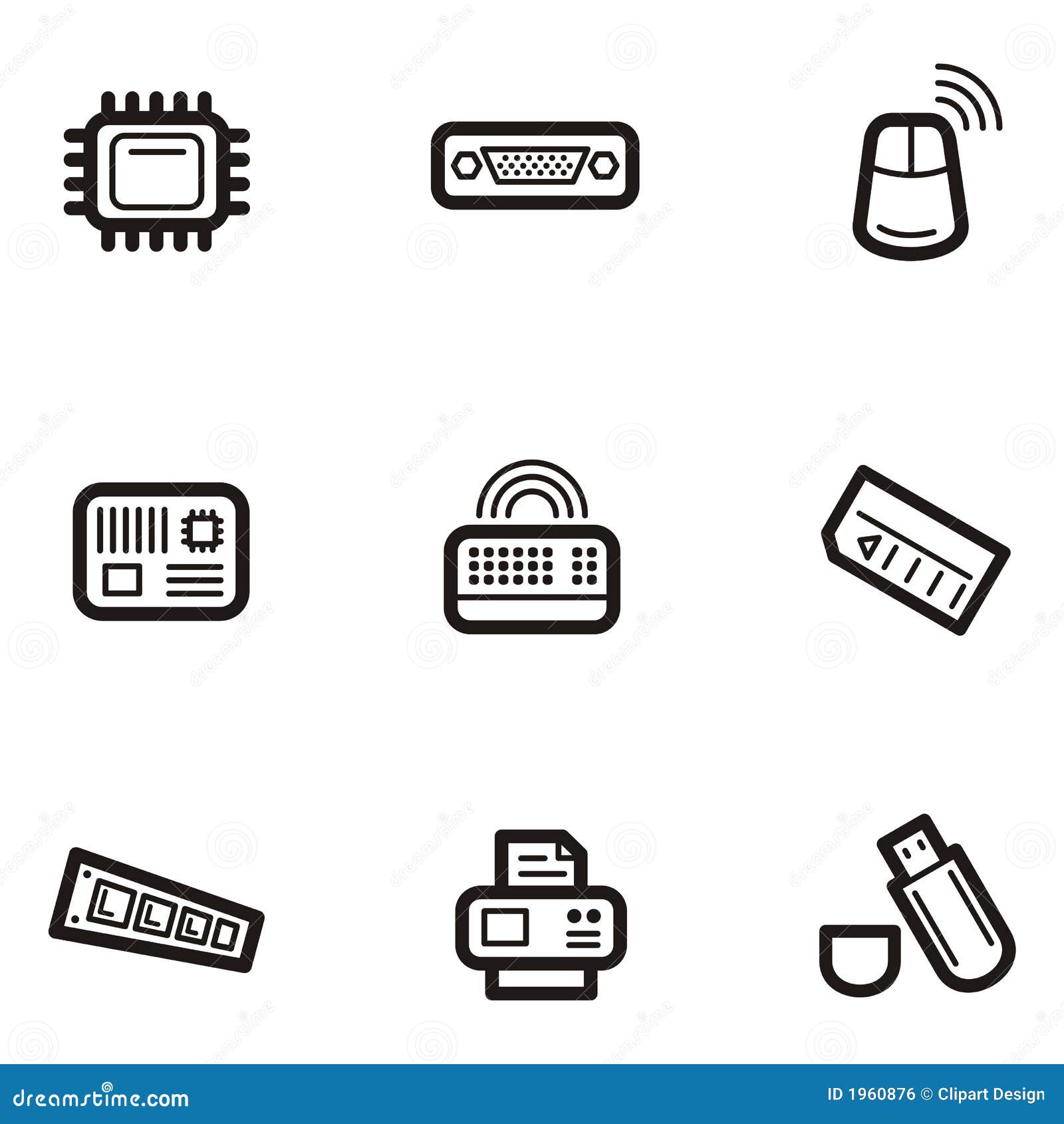 Plain Icon Series - Computers Stock Vector - Illustration of symbol ...