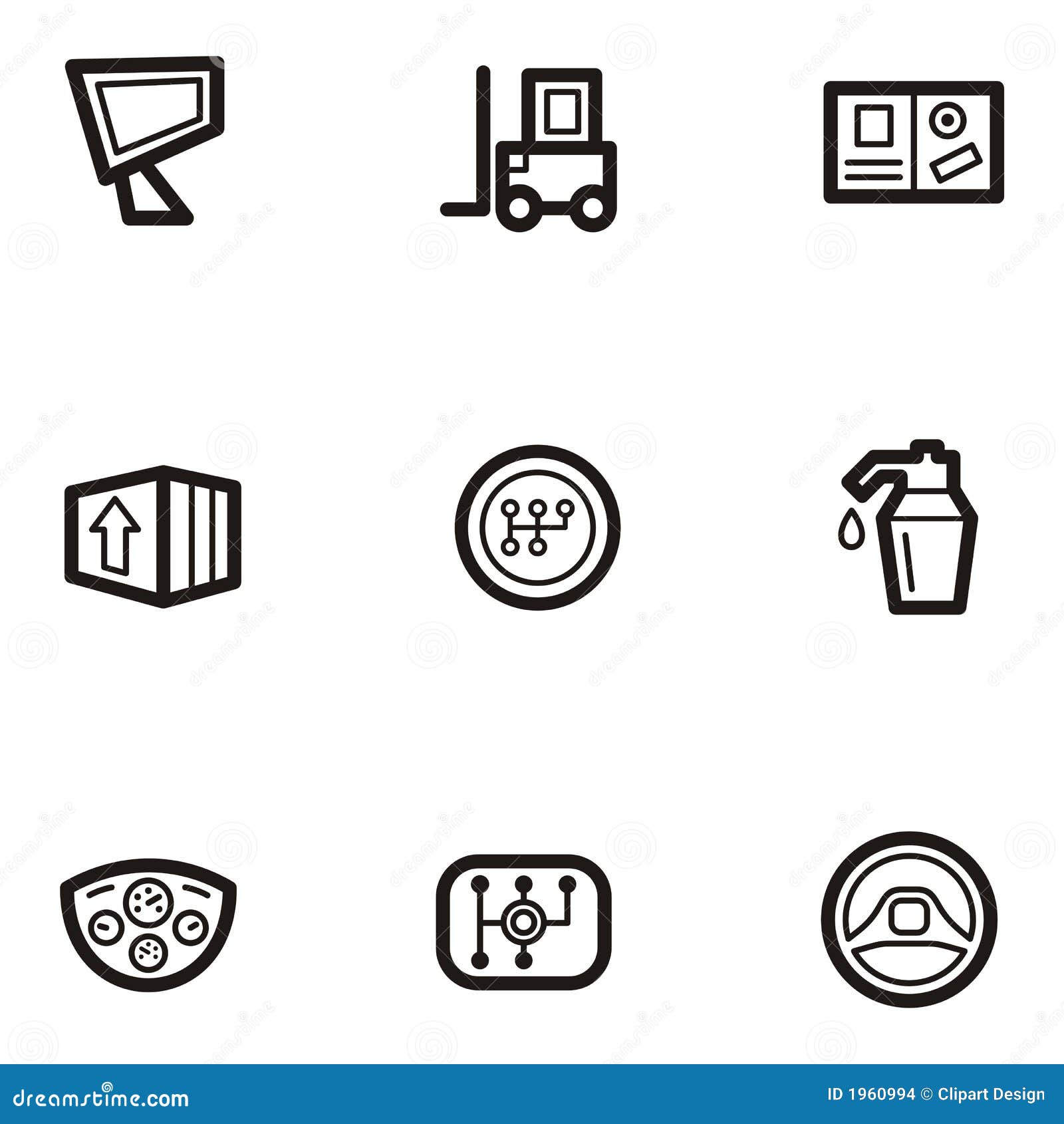 Plain Icon Series - Transport Stock Vector - Illustration of ...