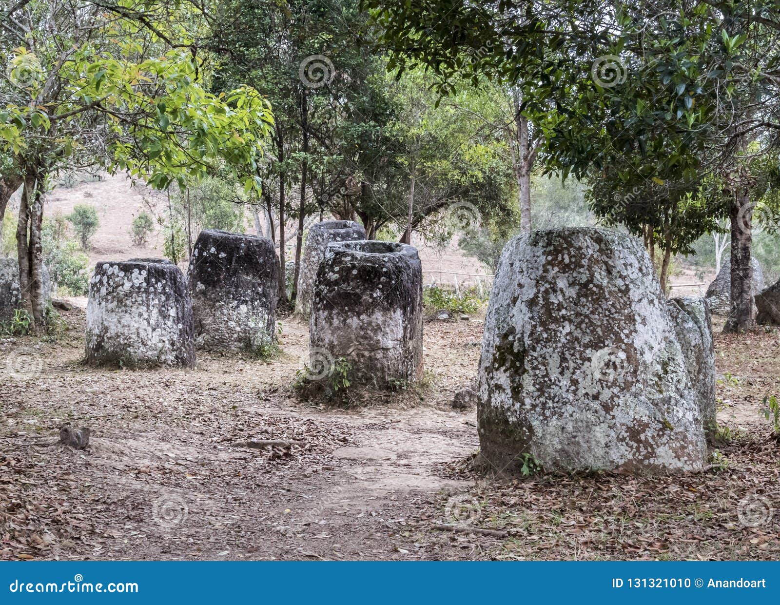 Plain of Jars of Phonsavan stock photo. Image of phonsavan - 131321010
