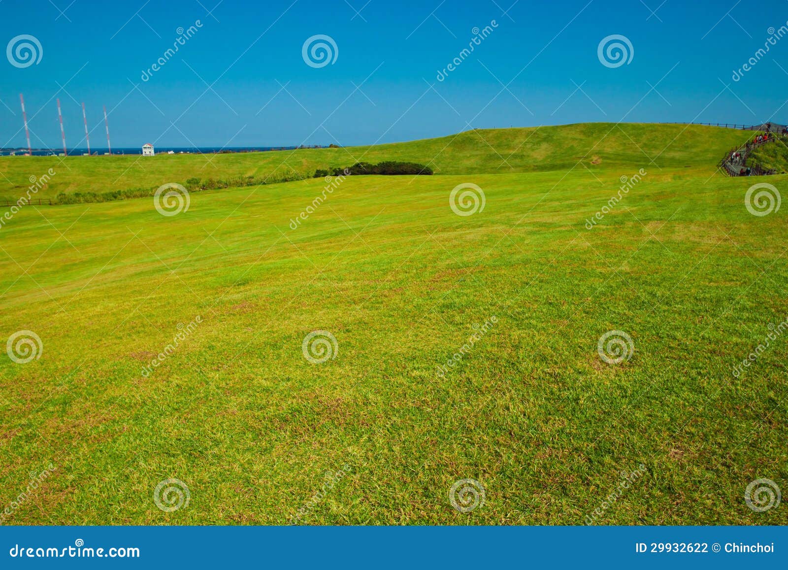 Plain at Jeju Sunrise Peak, Korea. Stock Photo - Image of unesco ...