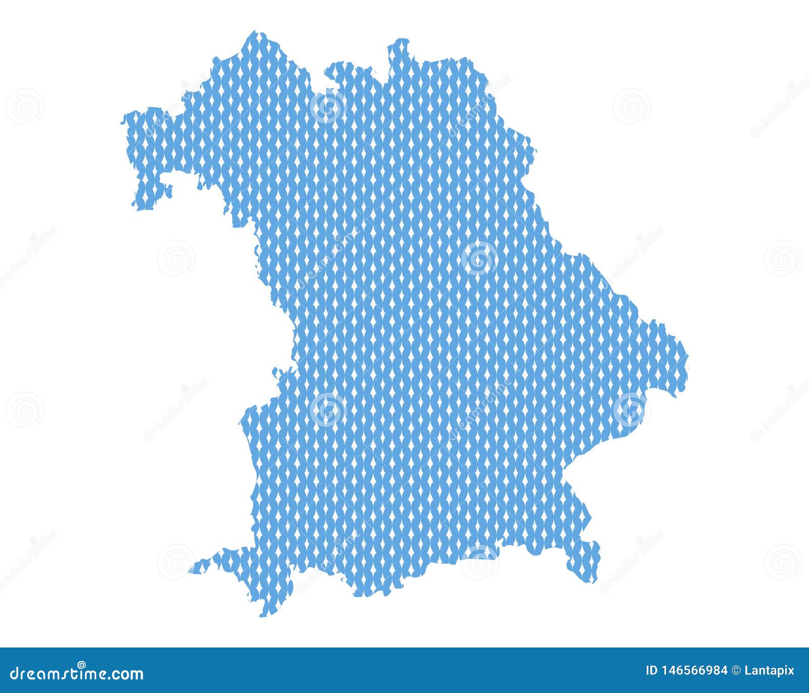 Plain map of Bavaria stock vector. Illustration of blue - 146566984