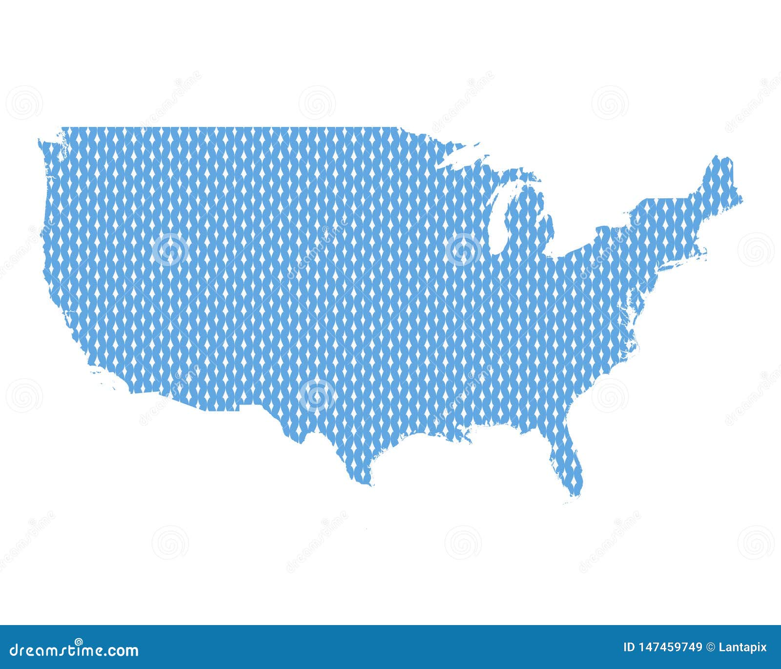 Plain map of the USA stock vector. Illustration of colored - 147459749