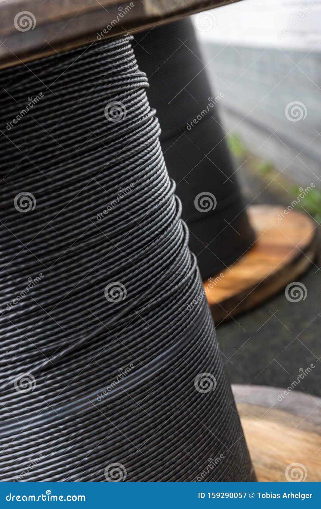 Plain Modern Internet Cable Rolls Stock Image - Image of communication ...