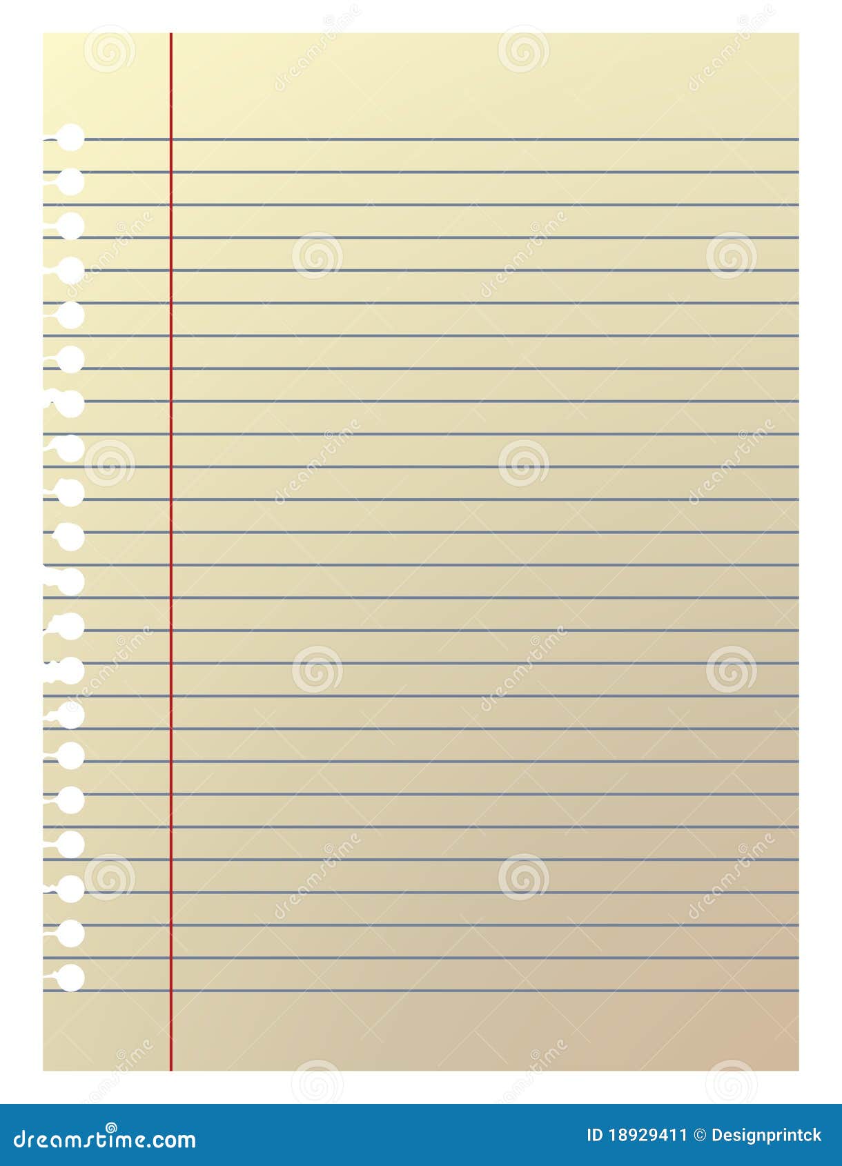 Plain Note Paper in Illustration Stock Vector - Illustration of note ...