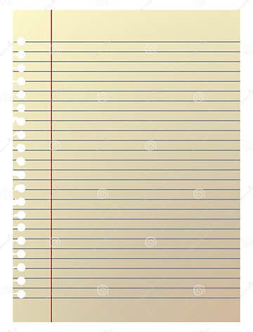 Plain Note Paper in Illustration Stock Vector - Illustration of note ...