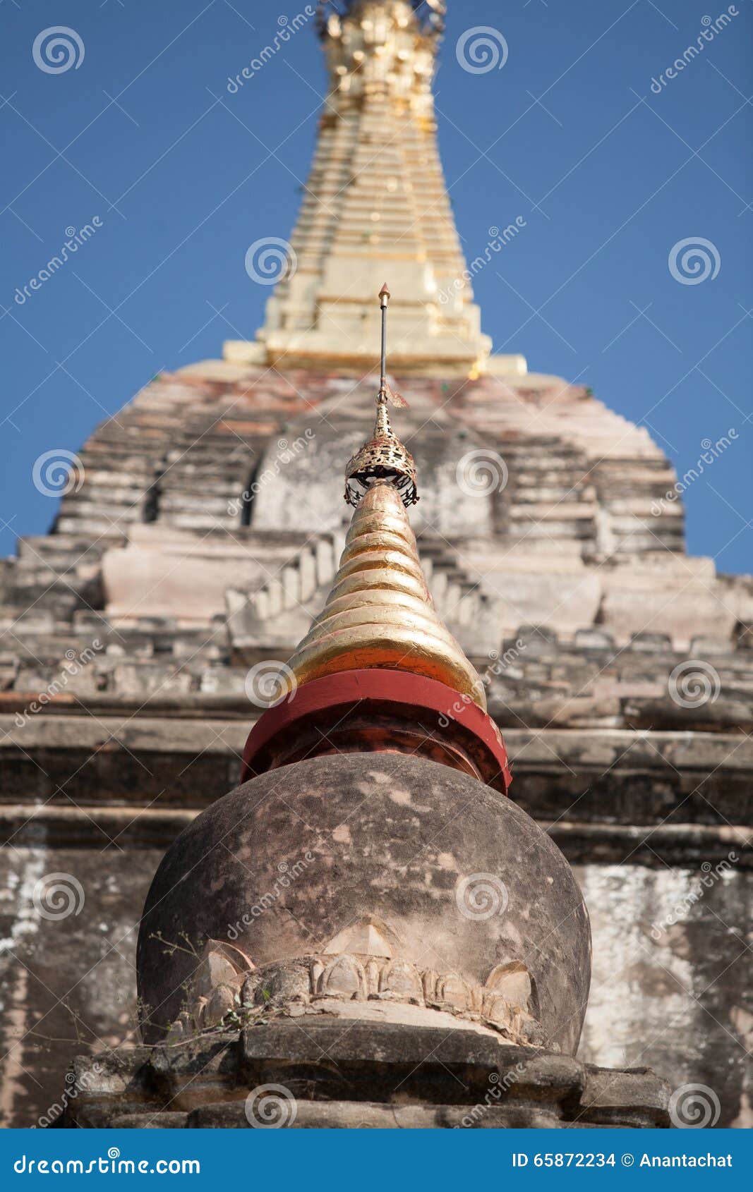 The Plain Old Temple Ruins. Stock Photo - Image of burma, outdoor: 65872234