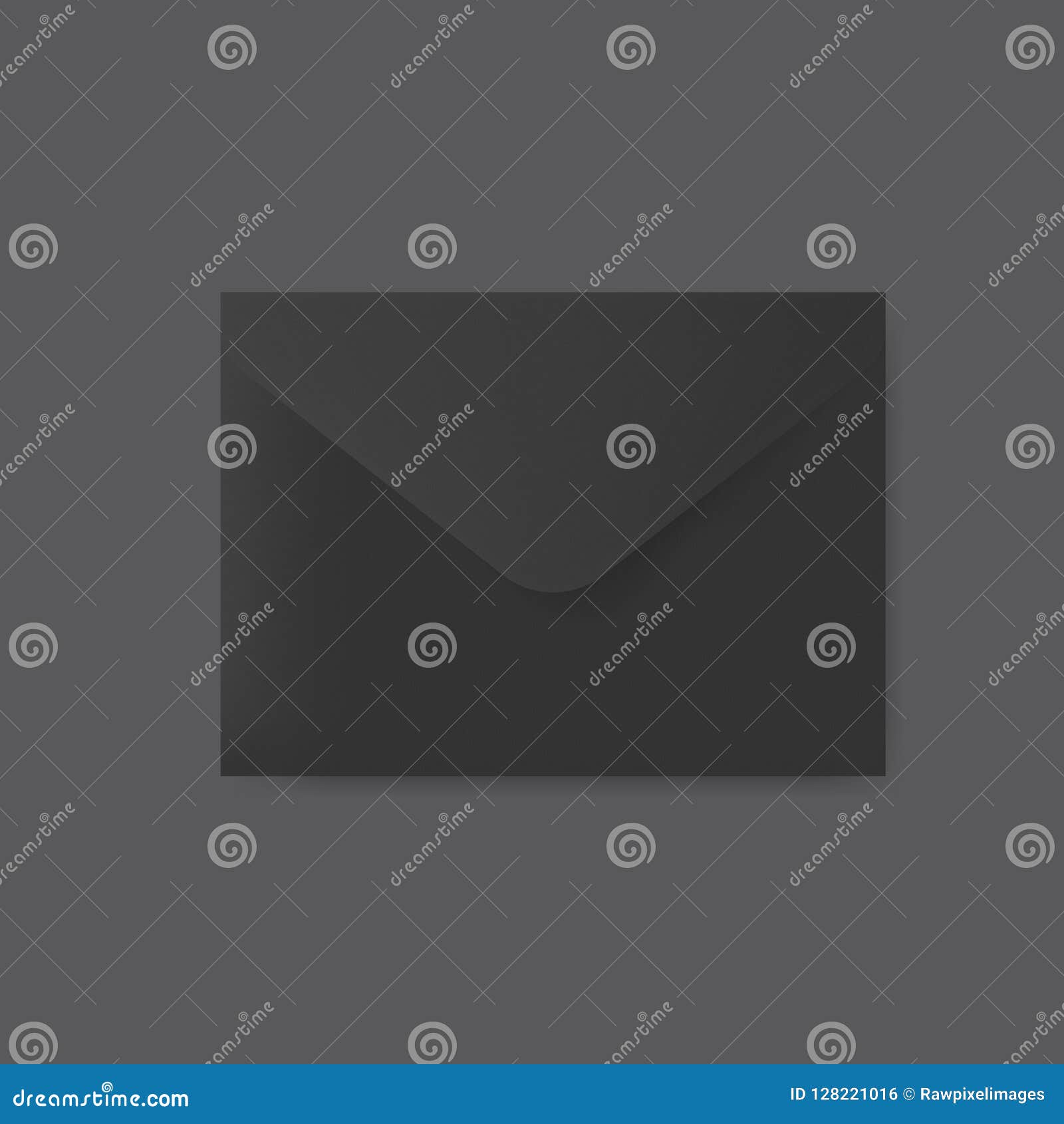 Plain Paper Envelope Design Mockup Vector Stock Illustration ...