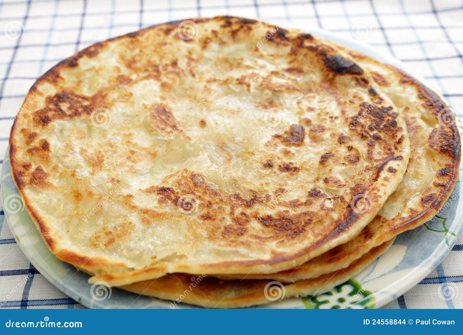 Plain parathas stock photo. Image of flat, cuisine, indian - 24558844