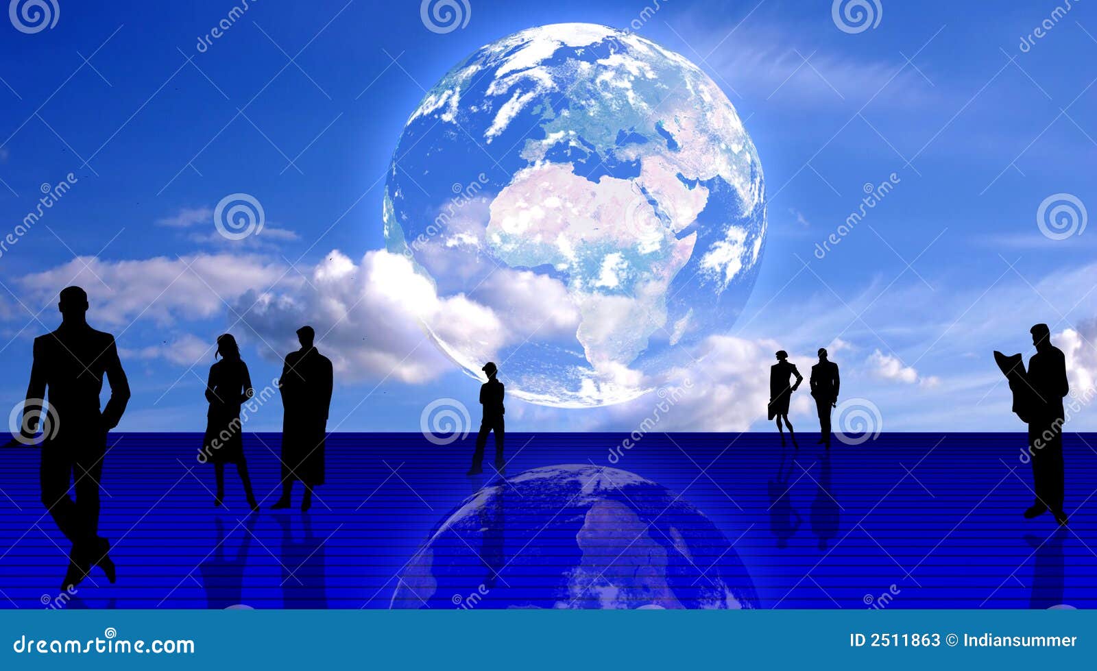 Plain People Team Background. Stock Illustration - Illustration of ...