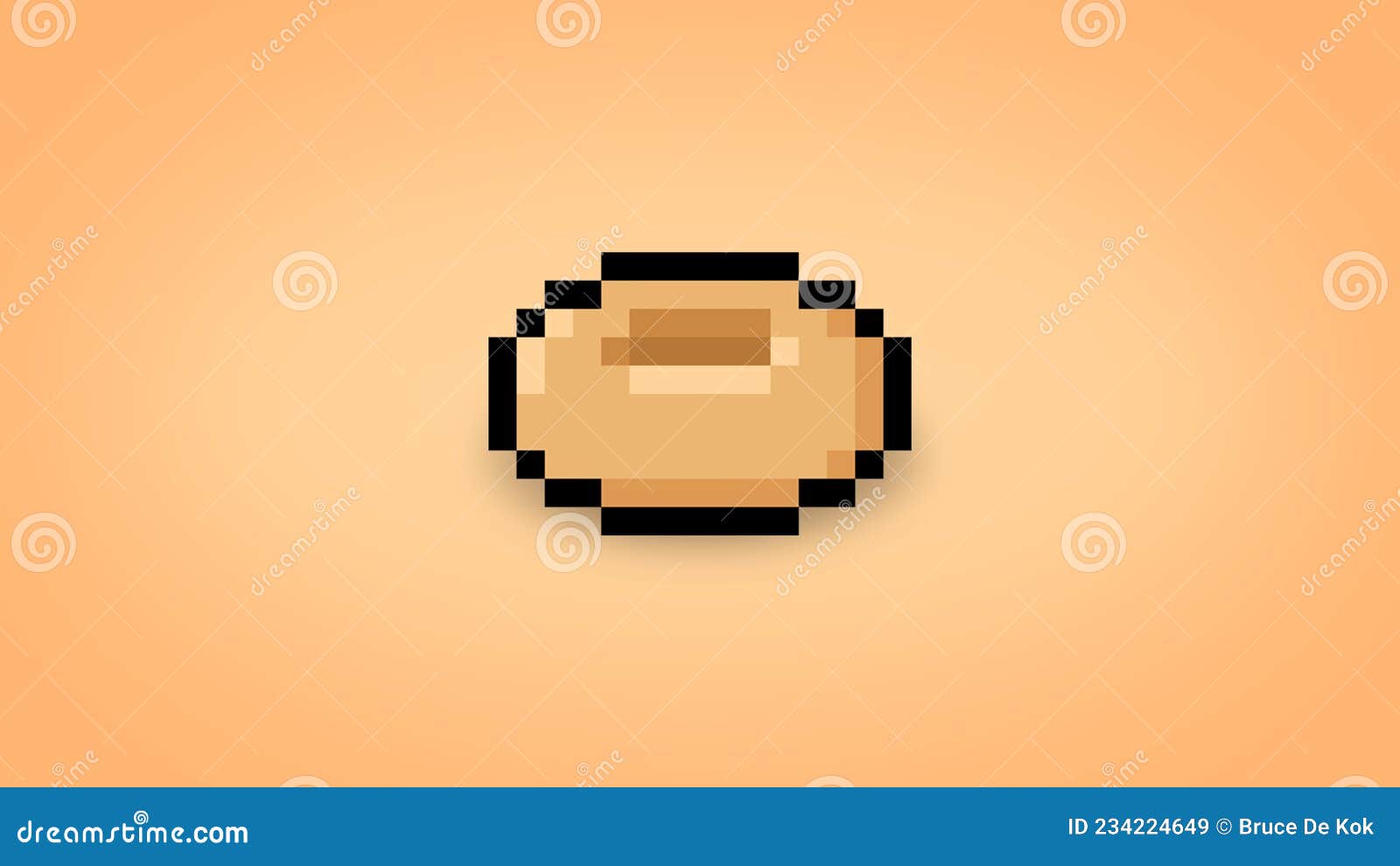 Plain Pixel 8 Bit Donut Wallpaper - High Res Background Stock ...