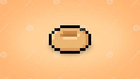 Plain Pixel 8 Bit Donut Wallpaper - High Res Background Stock ...